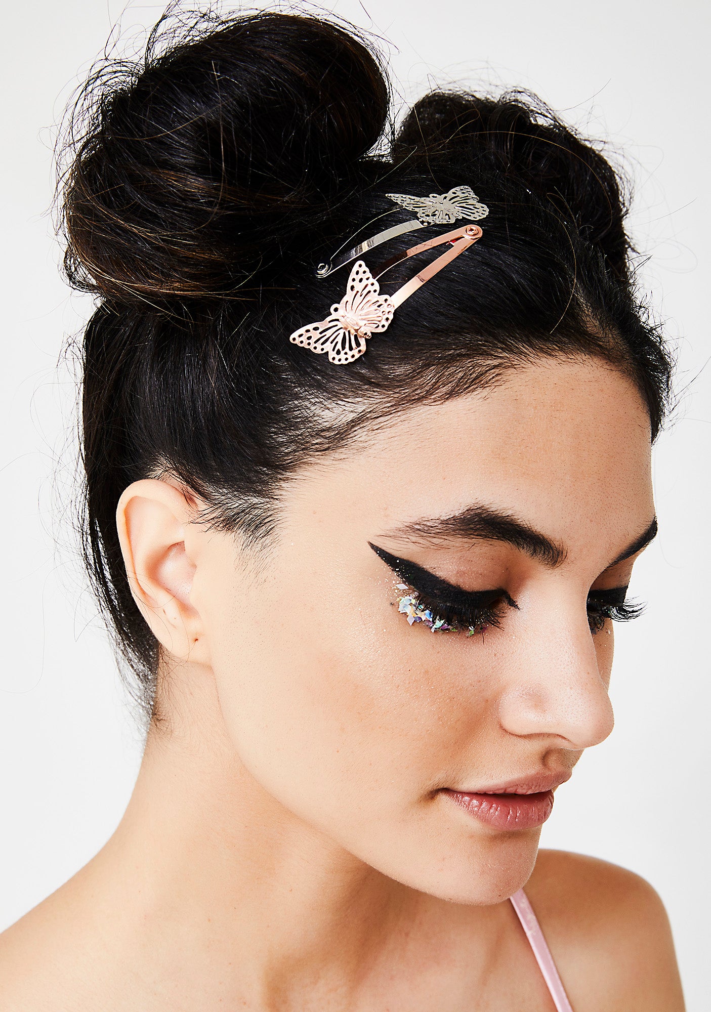 Two Tone Butterfly Clips – Dolls Kill