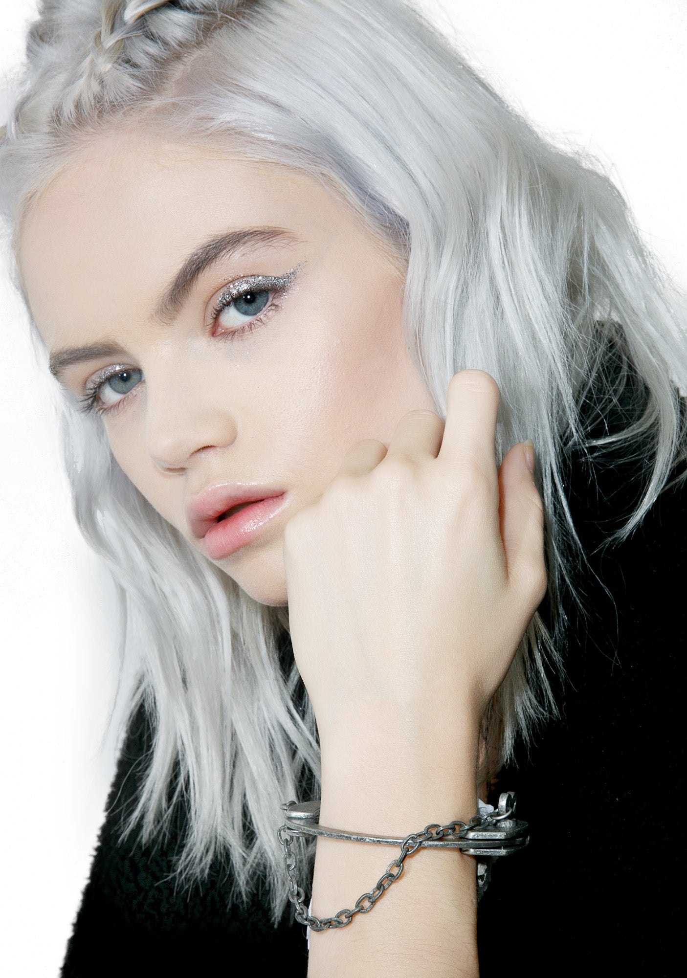 Silver Handcuff Bracelet – Dolls Kill