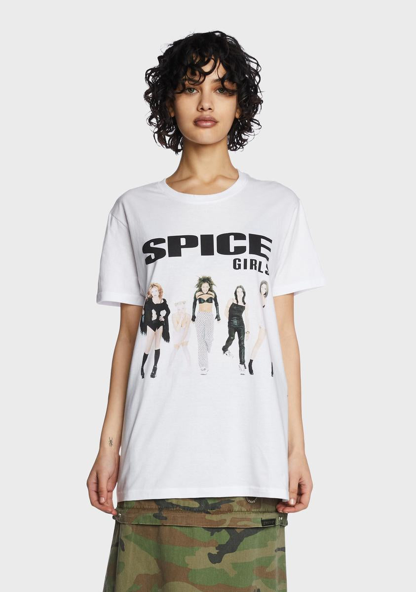 Daisy Street Spice Girls Oversized Graphic Tee - White – Dolls Kill