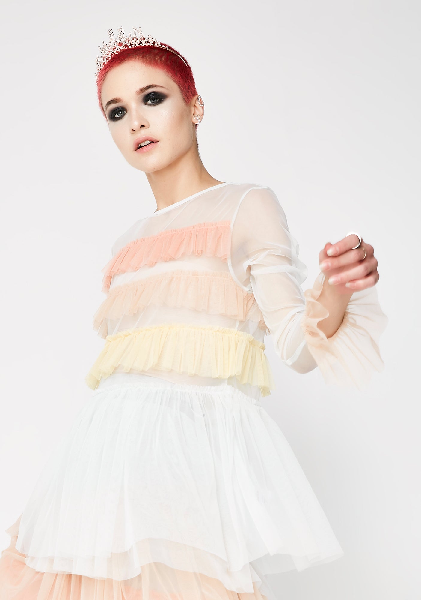 New Princess Ruffle Top – Dolls Kill