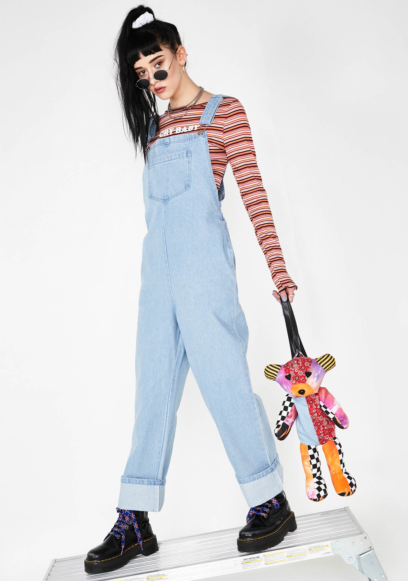 Denim Wide Leg Overalls – Dolls Kill