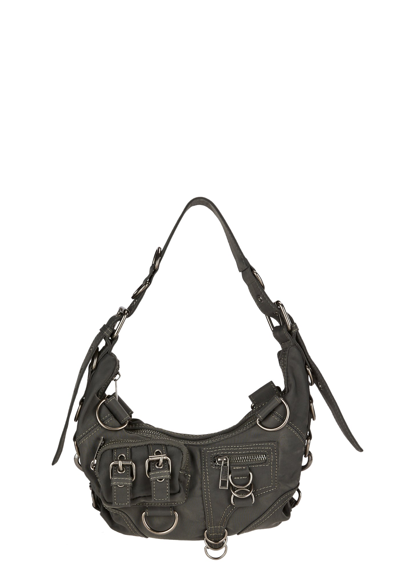 Current Mood Cargo Pocket D Ring Shoulder Bag - Green – Dolls Kill
