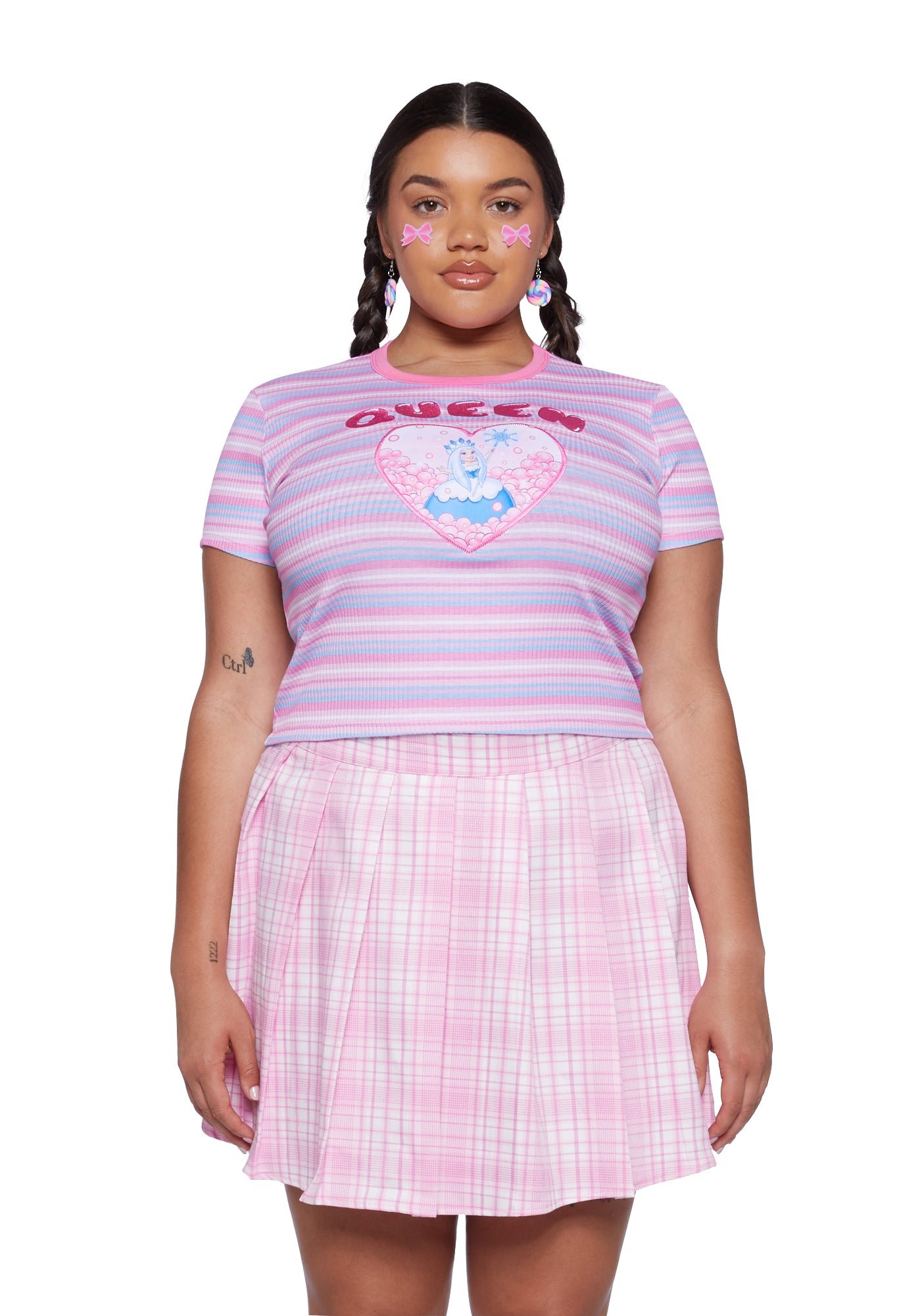 Dolls Kill x Candyland Plus Size Queen Striped Princess Frostine Baby ...
