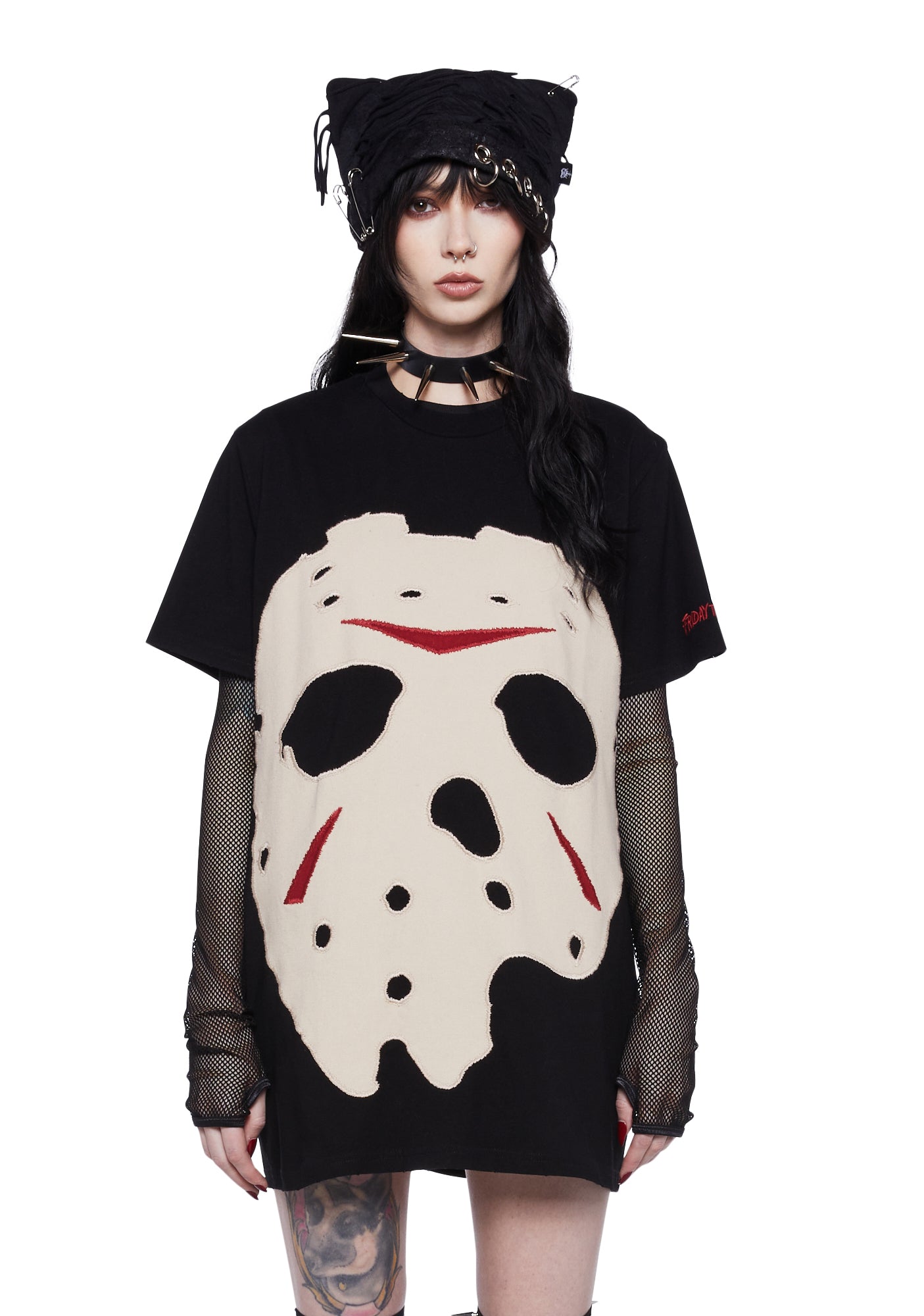 Jason Mask Knitted Jumper Women's With Knee Stockings Halloween Horror ...