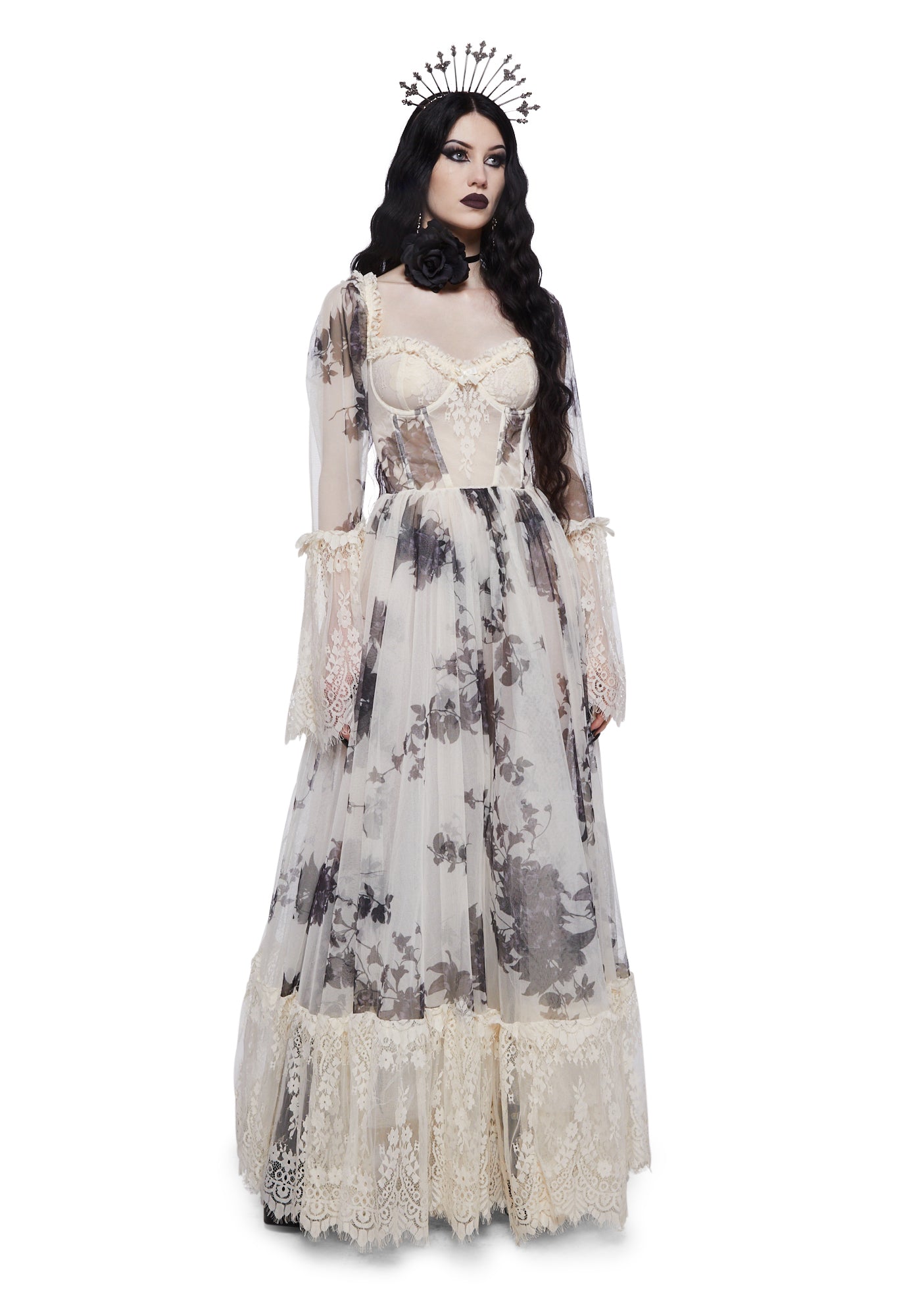 Gothic Victorian Dress White