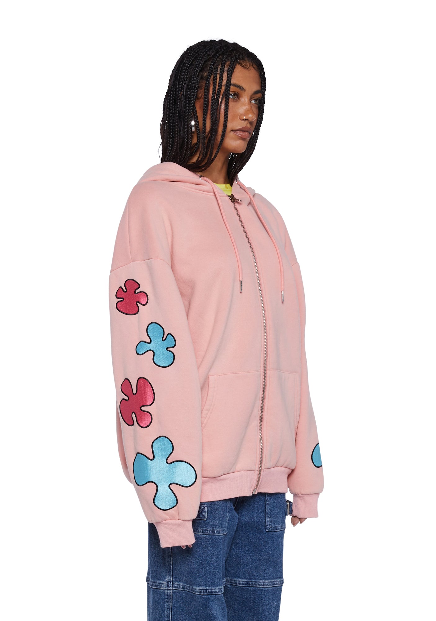 Dolls Kill x SpongeBob Patrick Oversized Hoodie - Pink