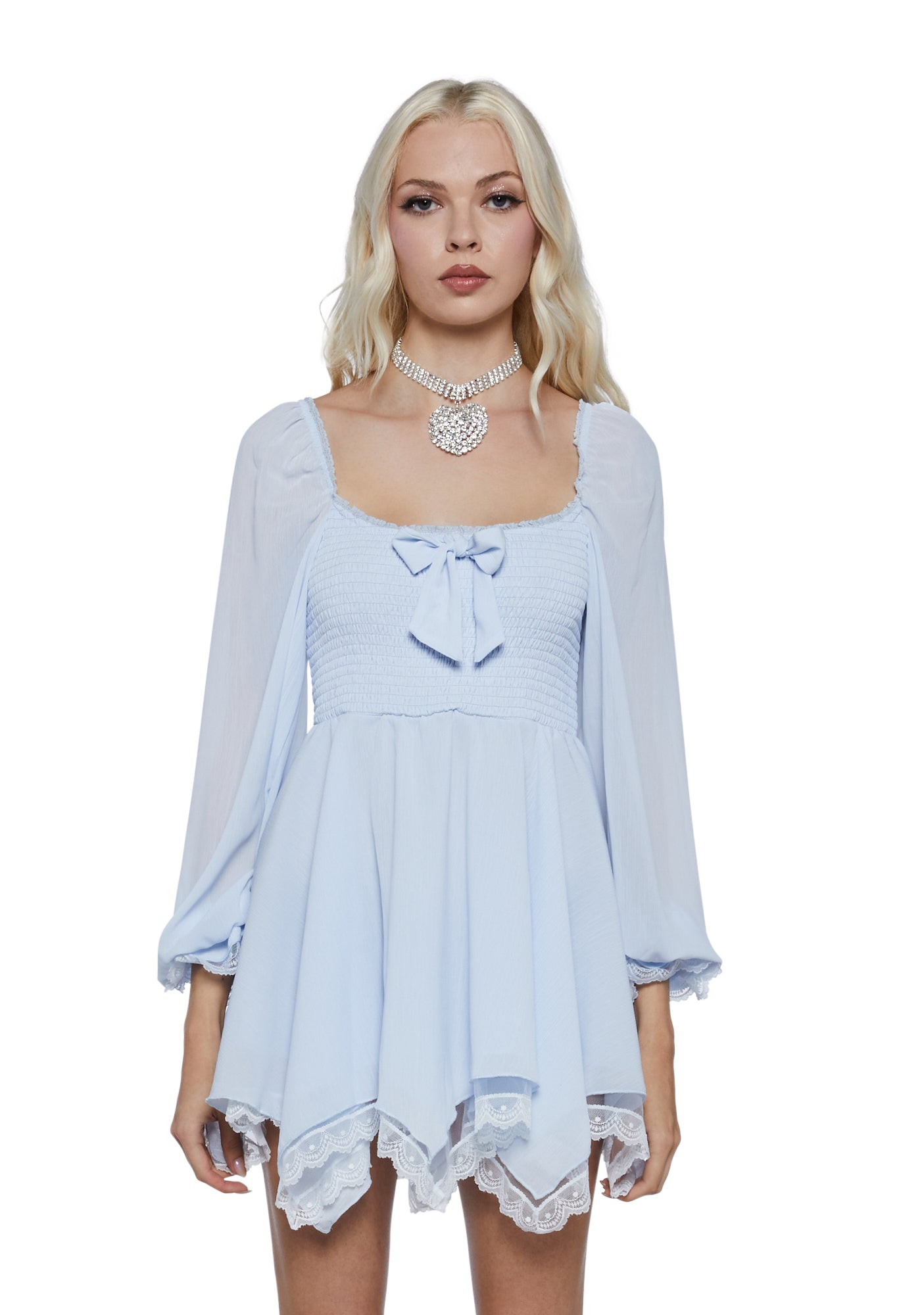 Sugar Thrillz Mini Dress- Blue – Dolls Kill