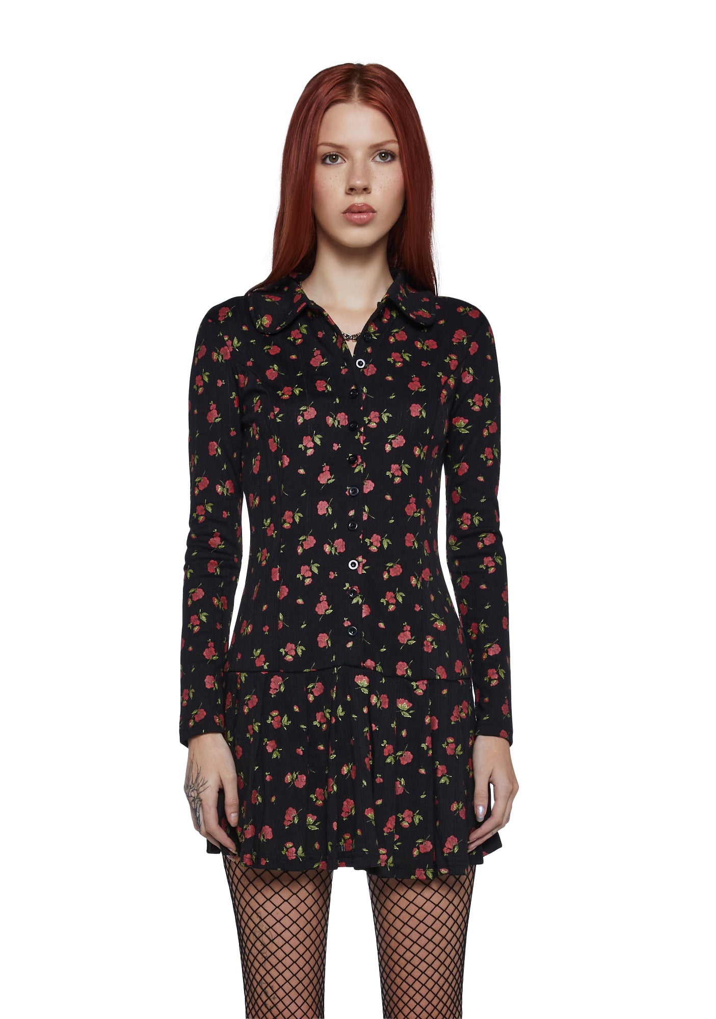 Delia's By Dolls Kill Floral Print Mini Dress - Multi