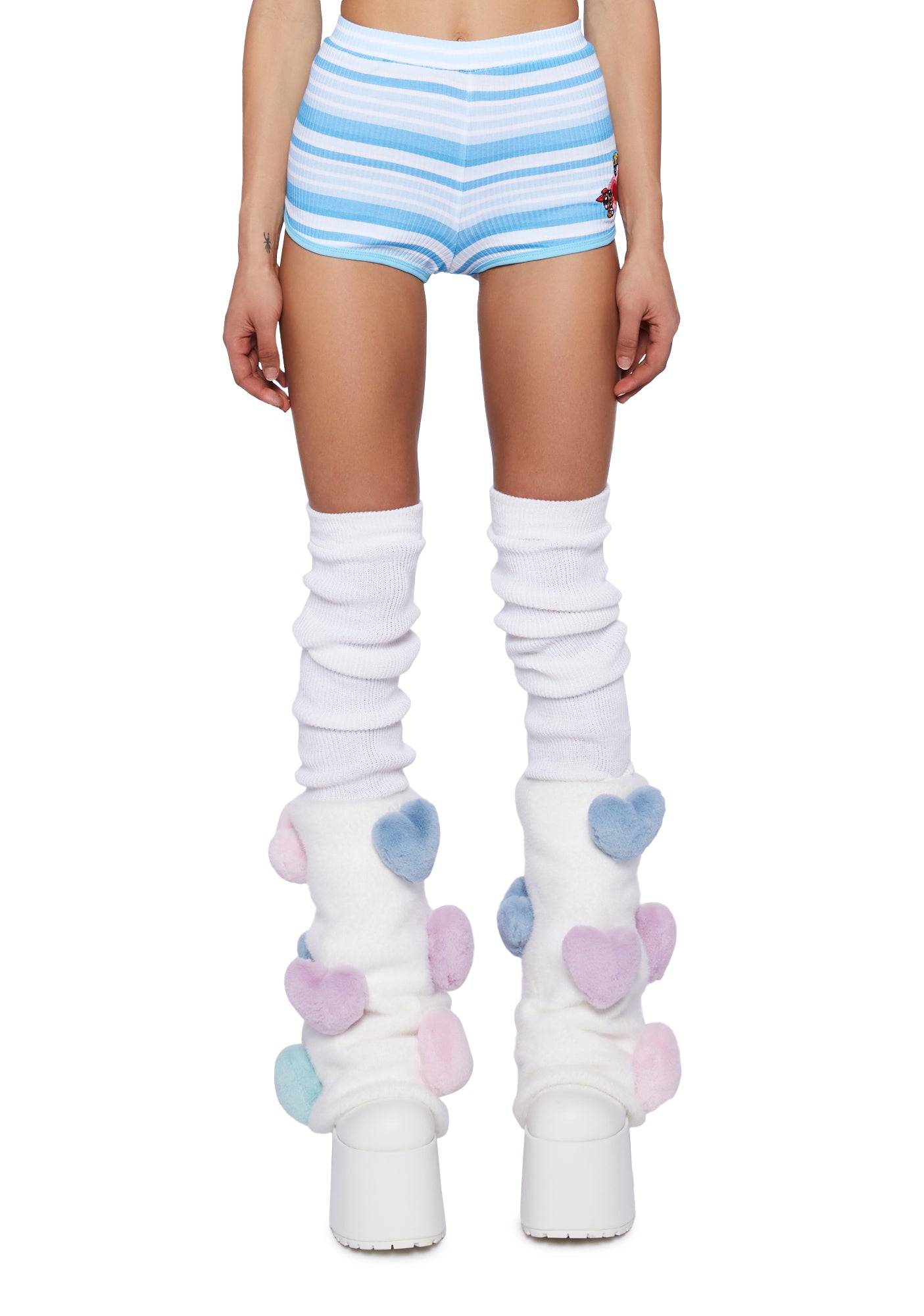 Dolls Kill x The Powerpuff Girls Low-rise Shorts- Blue