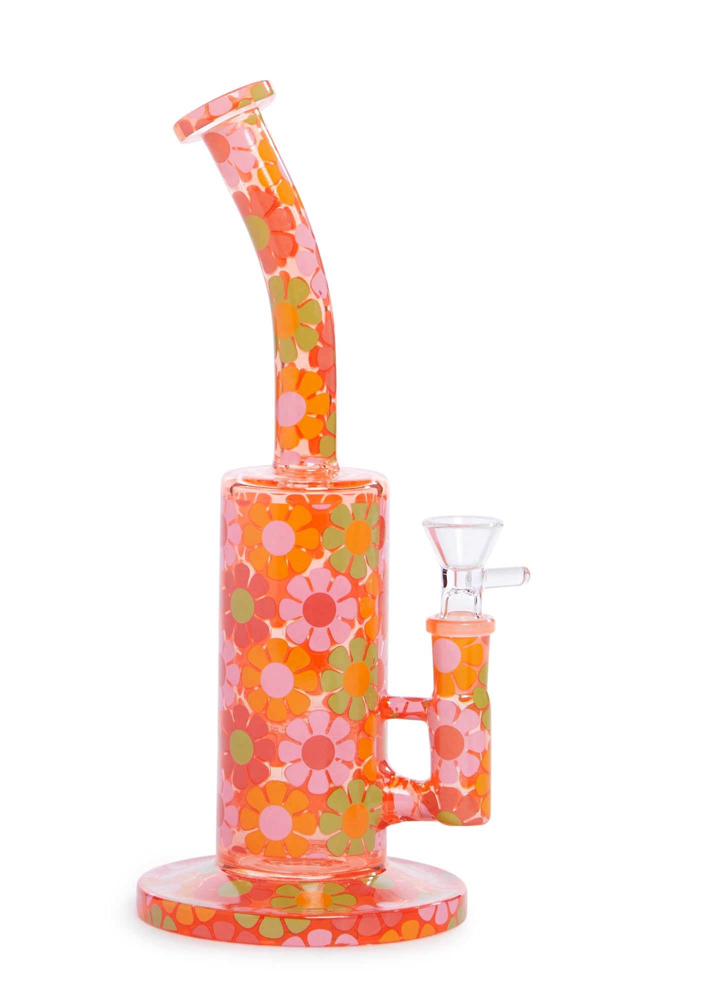 Dolls Home Groovy Flower Power Glass Bong - Multi – Dolls Kill