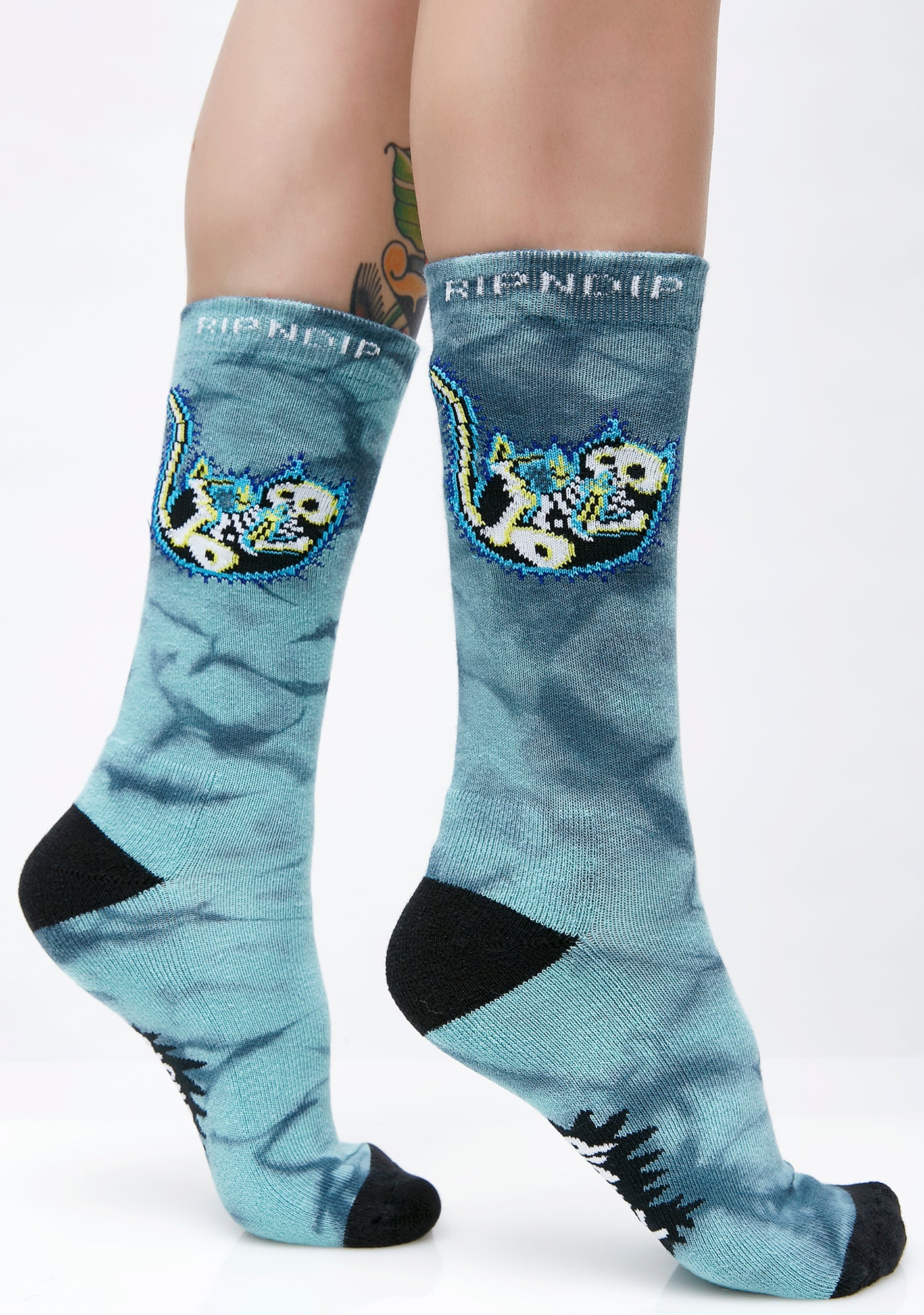 Deep Sea Falling Electrocuted Socks – Dolls Kill