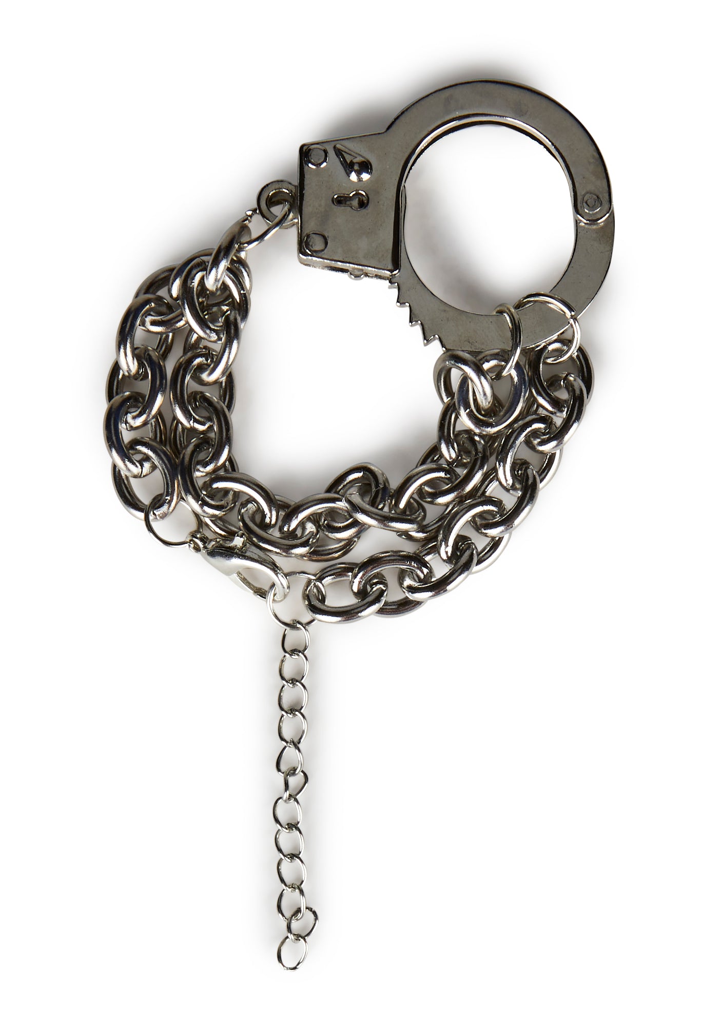 Darker Wavs Handcuff Drop Earrings - Silver – Dolls Kill