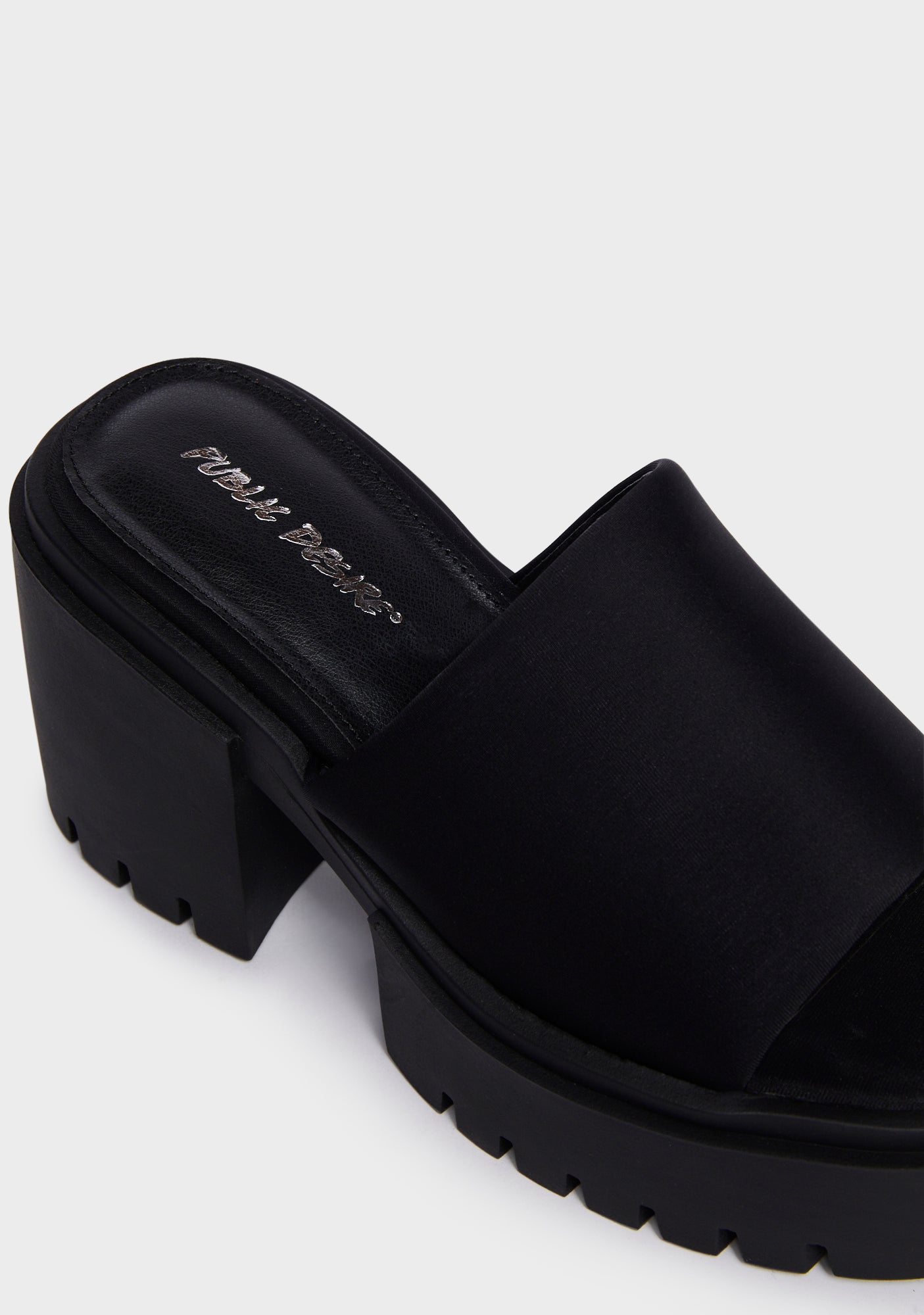 Sabeena Chunky Mule Round Toe Sandals – Dolls Kill