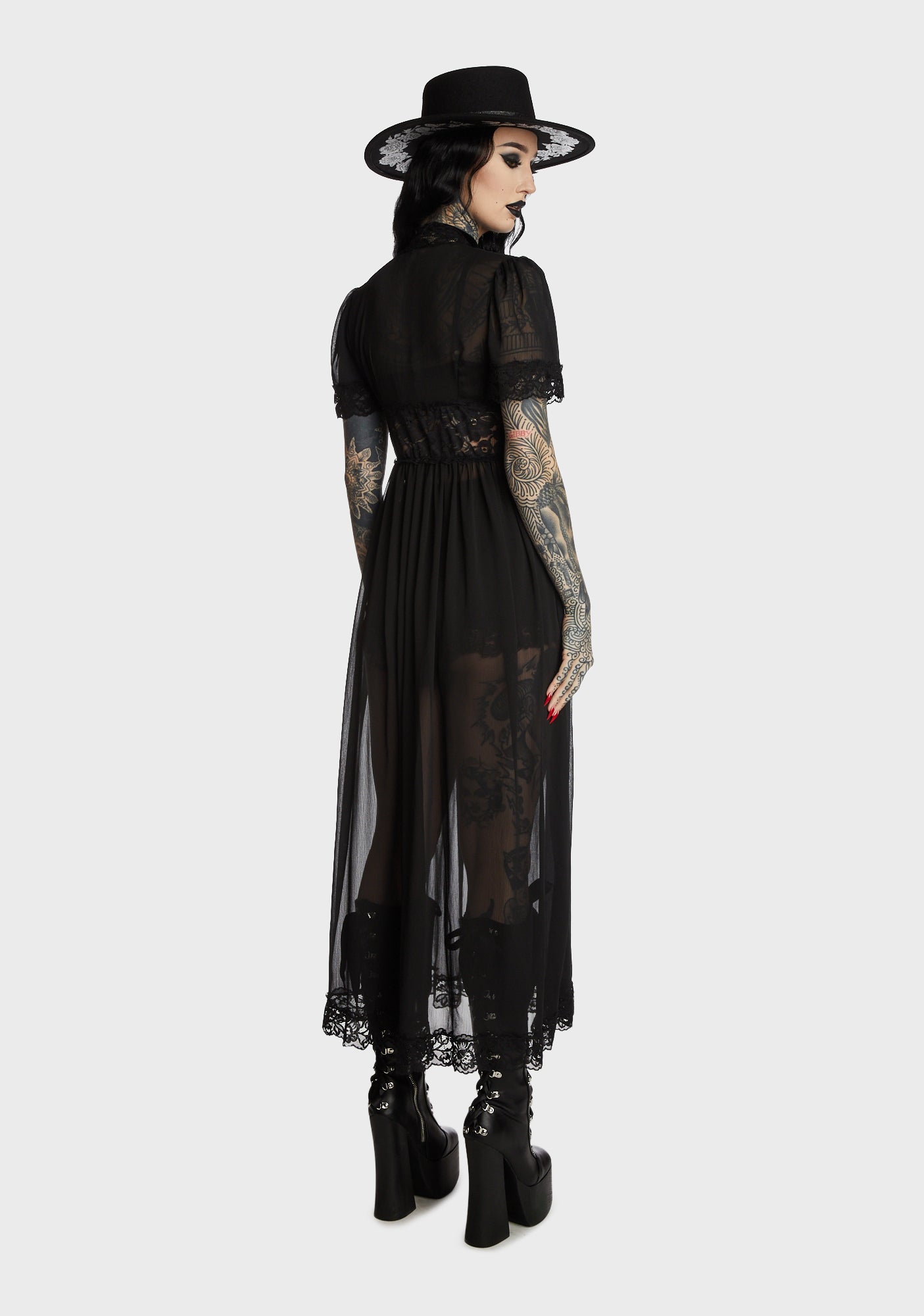 Open Roads Chiffon Duster – Dolls Kill