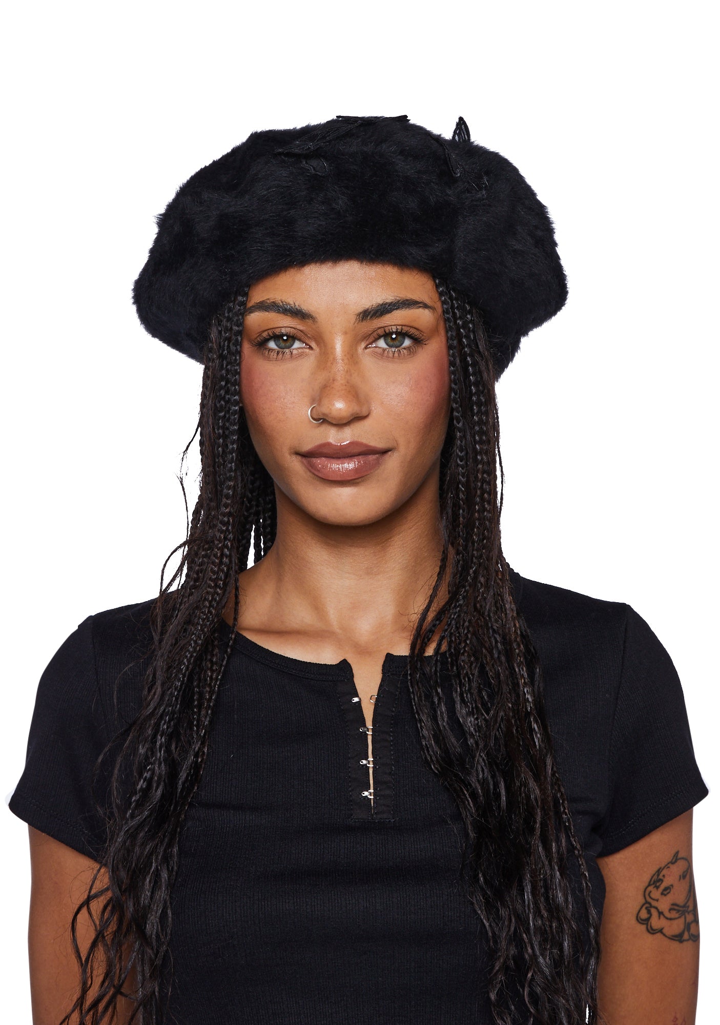 Butterfly Beret-Black – Dolls Kill