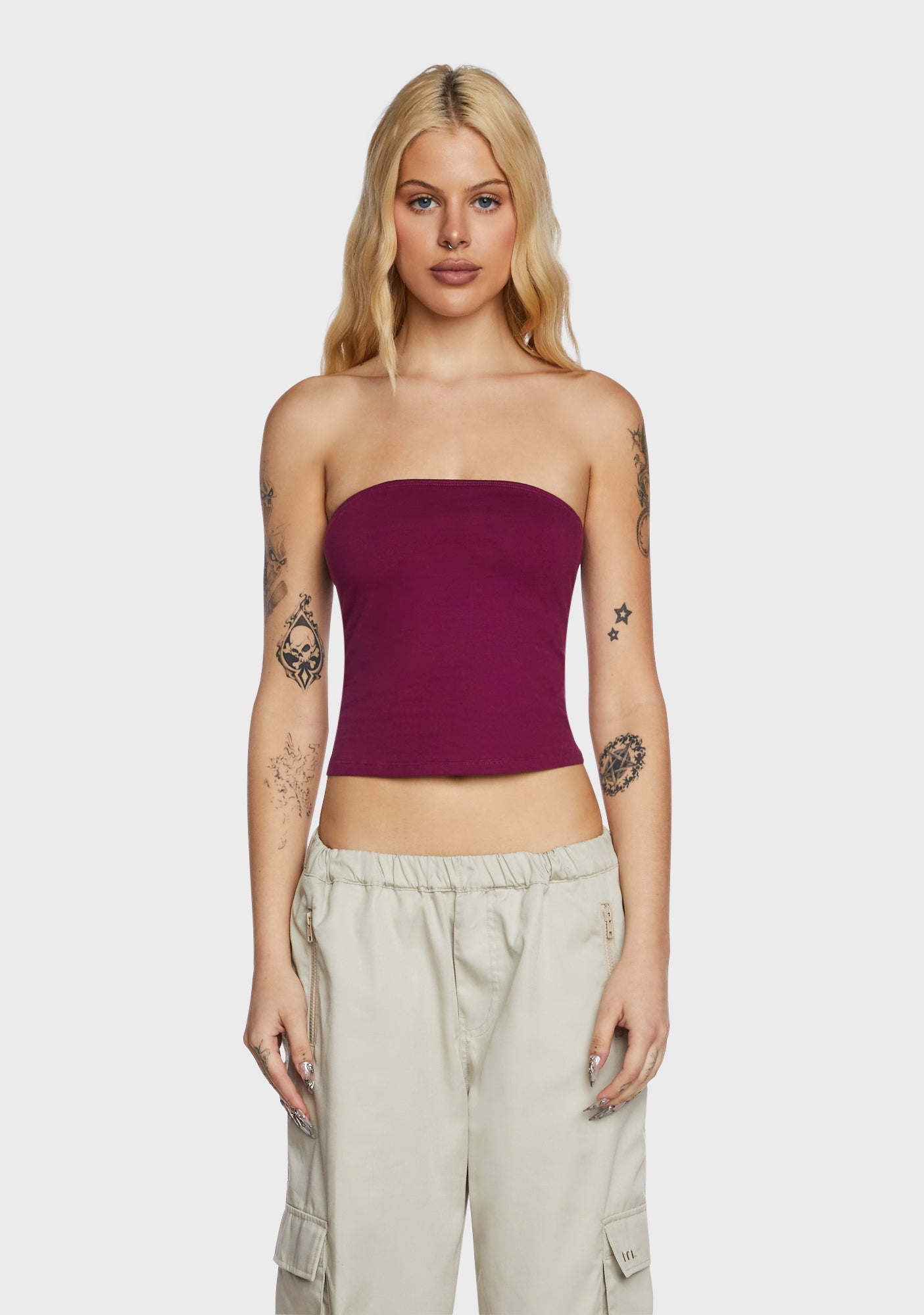 Motel Bandeau Top - Pink – Dolls Kill