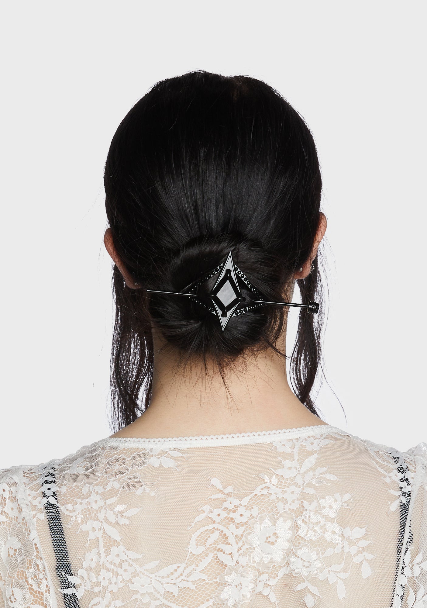 Diamond Gem Hair Pin - Black – Dolls Kill