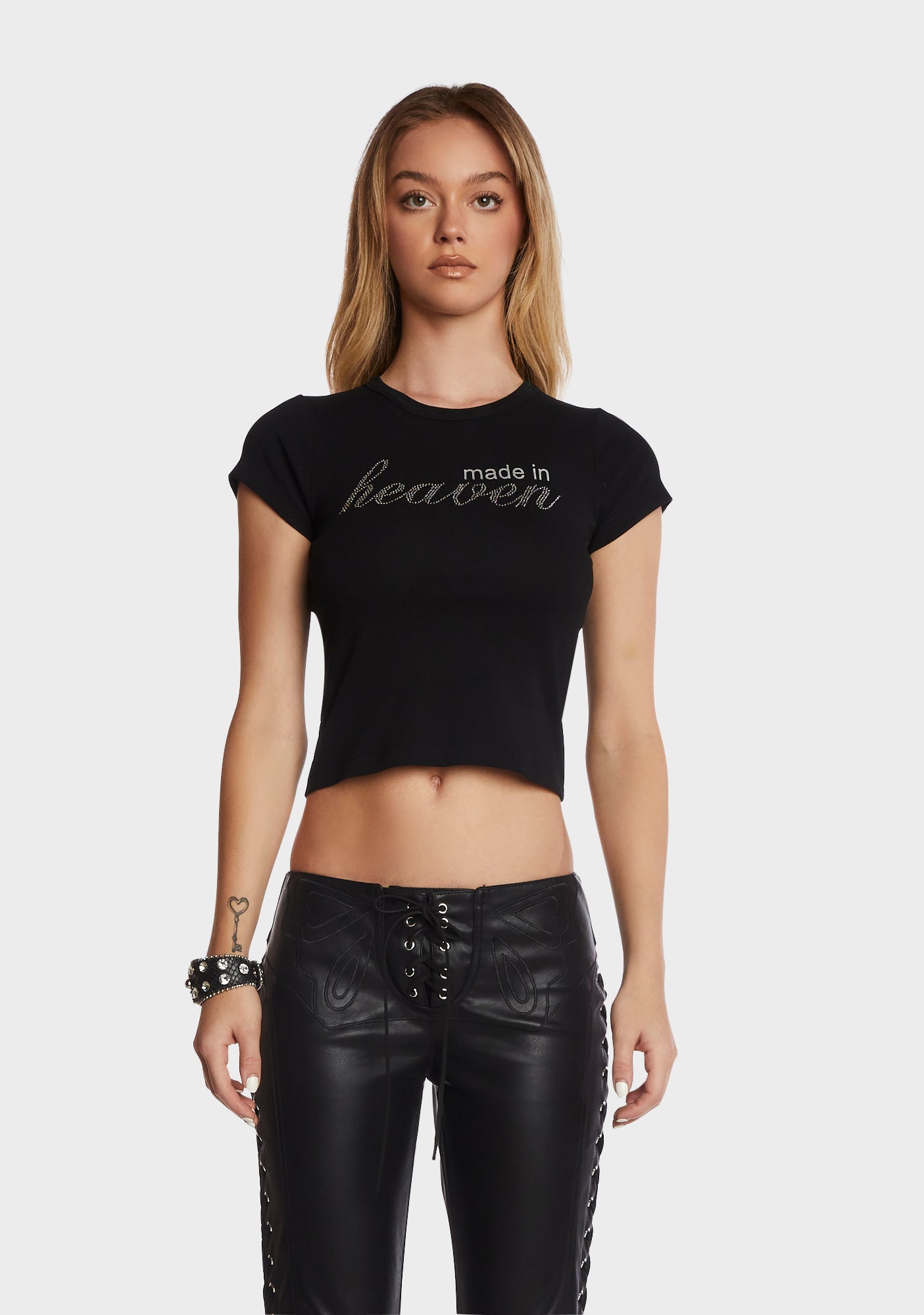 Generation Kiss Made In Heaven Graphic Baby Tee - Black – Dolls Kill