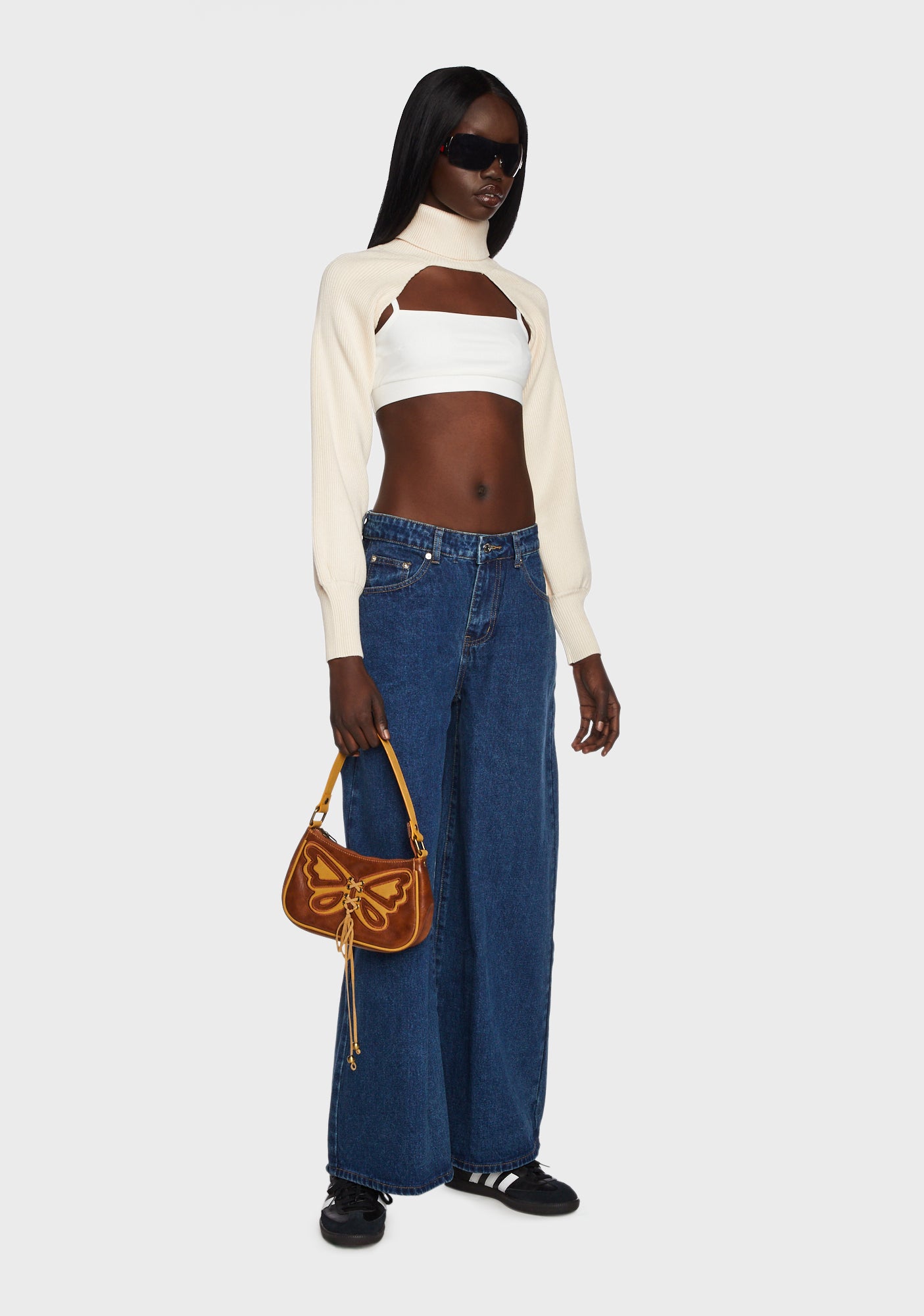 Rocksi Low Rise Wide Leg Jeans – Dolls Kill