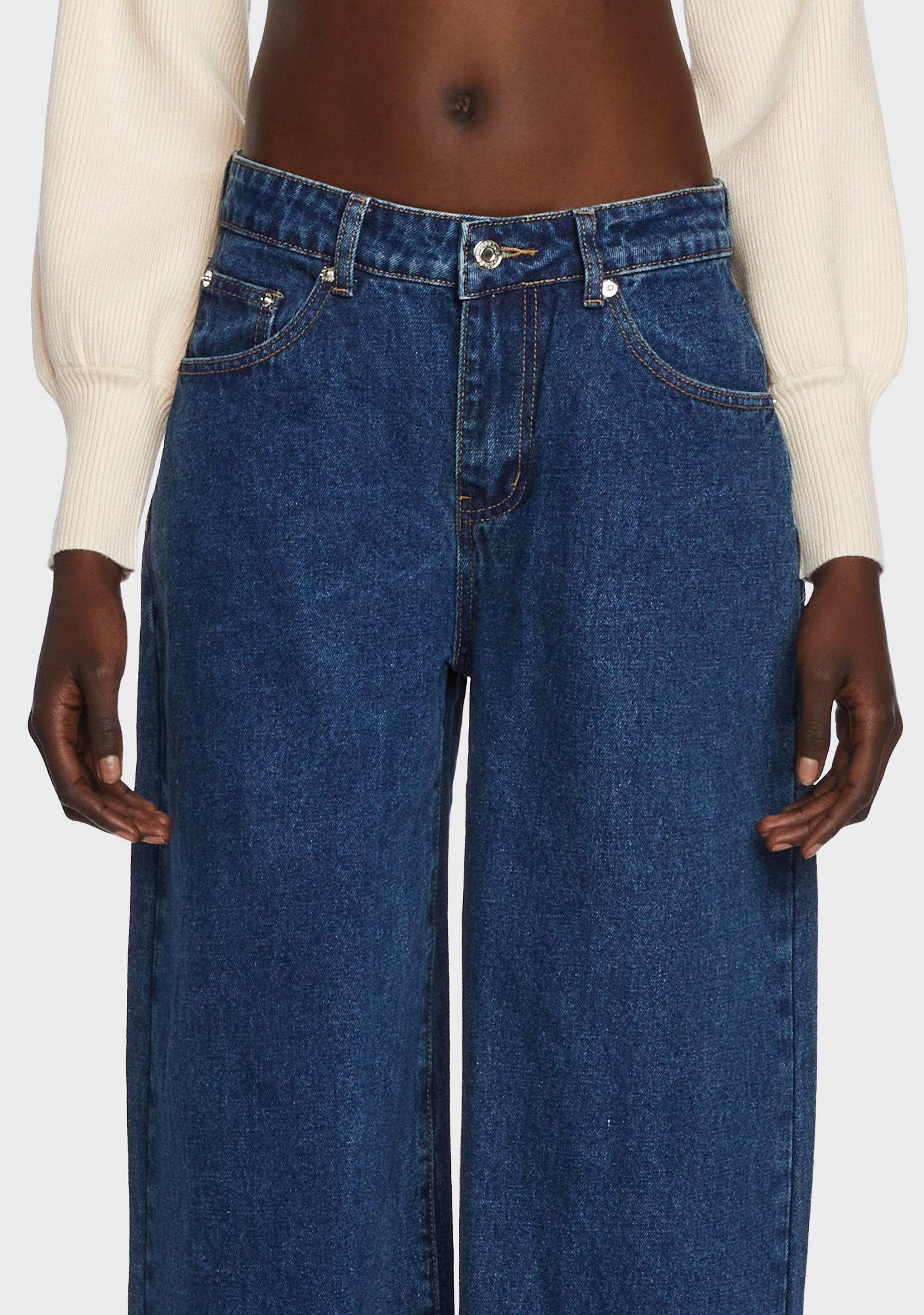 Rocksi Low Rise Wide Leg Jeans – Dolls Kill