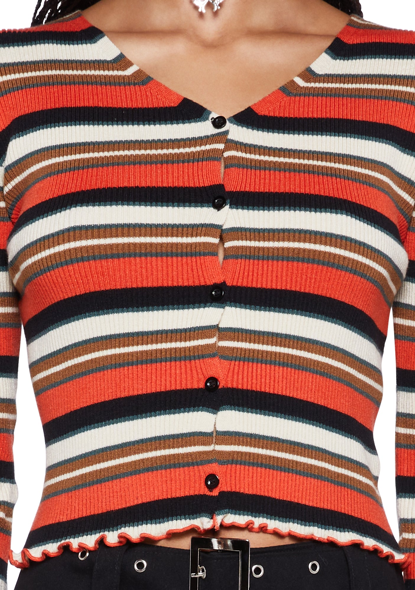 Striped 90s Cardigan – Dolls Kill