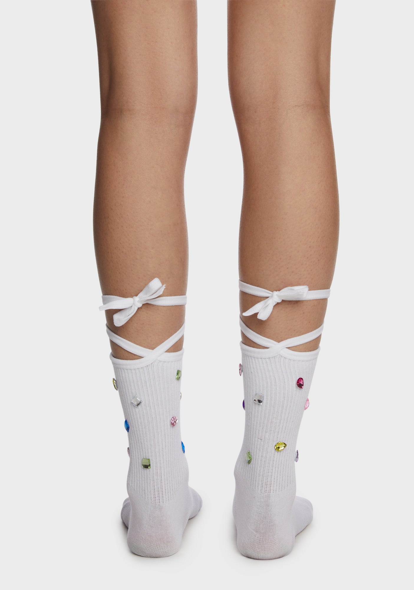 Sparking Interest Ankle Socks - White – Dolls Kill