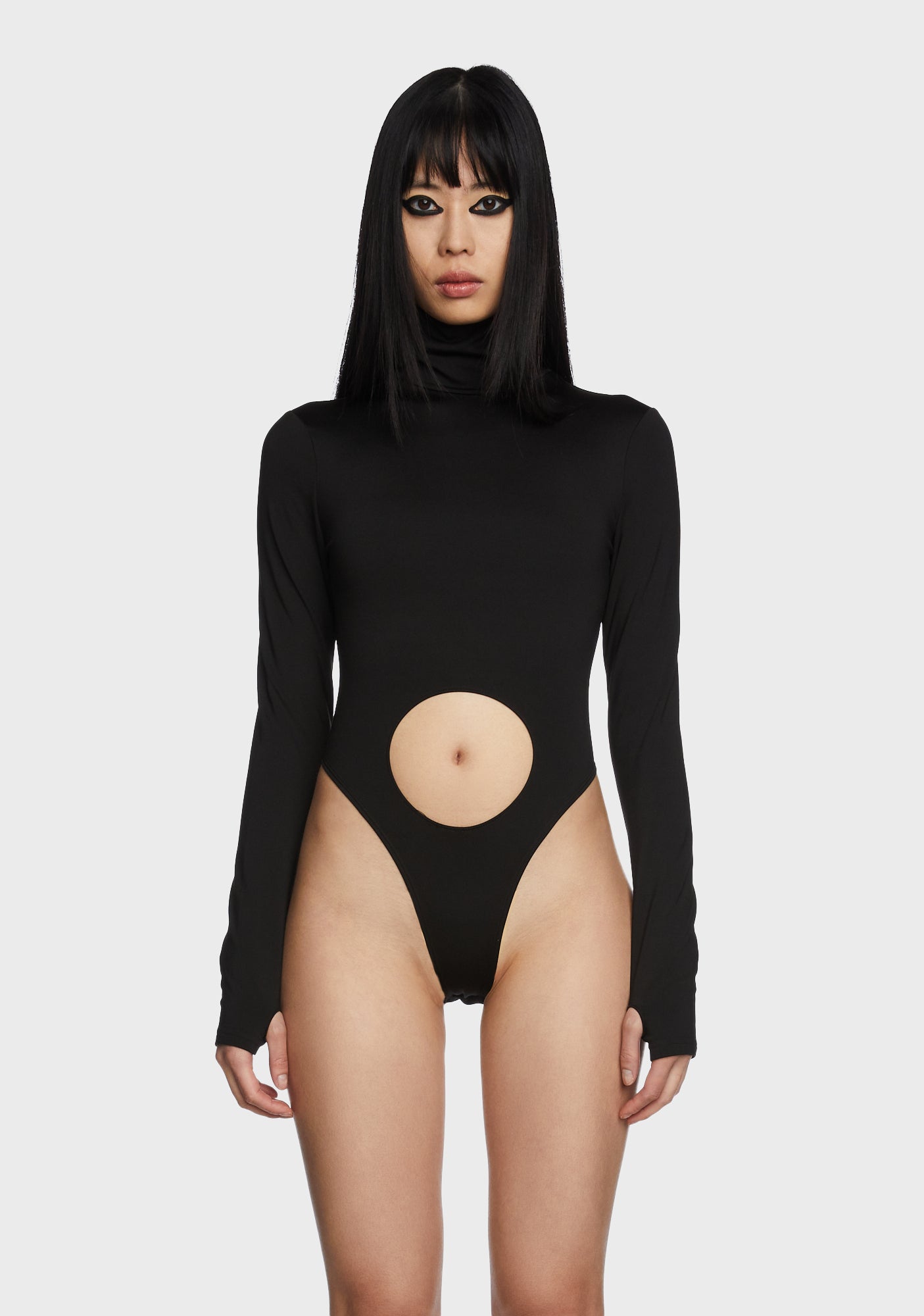 The Kript Cut Out Bodysuit - Black – Dolls Kill