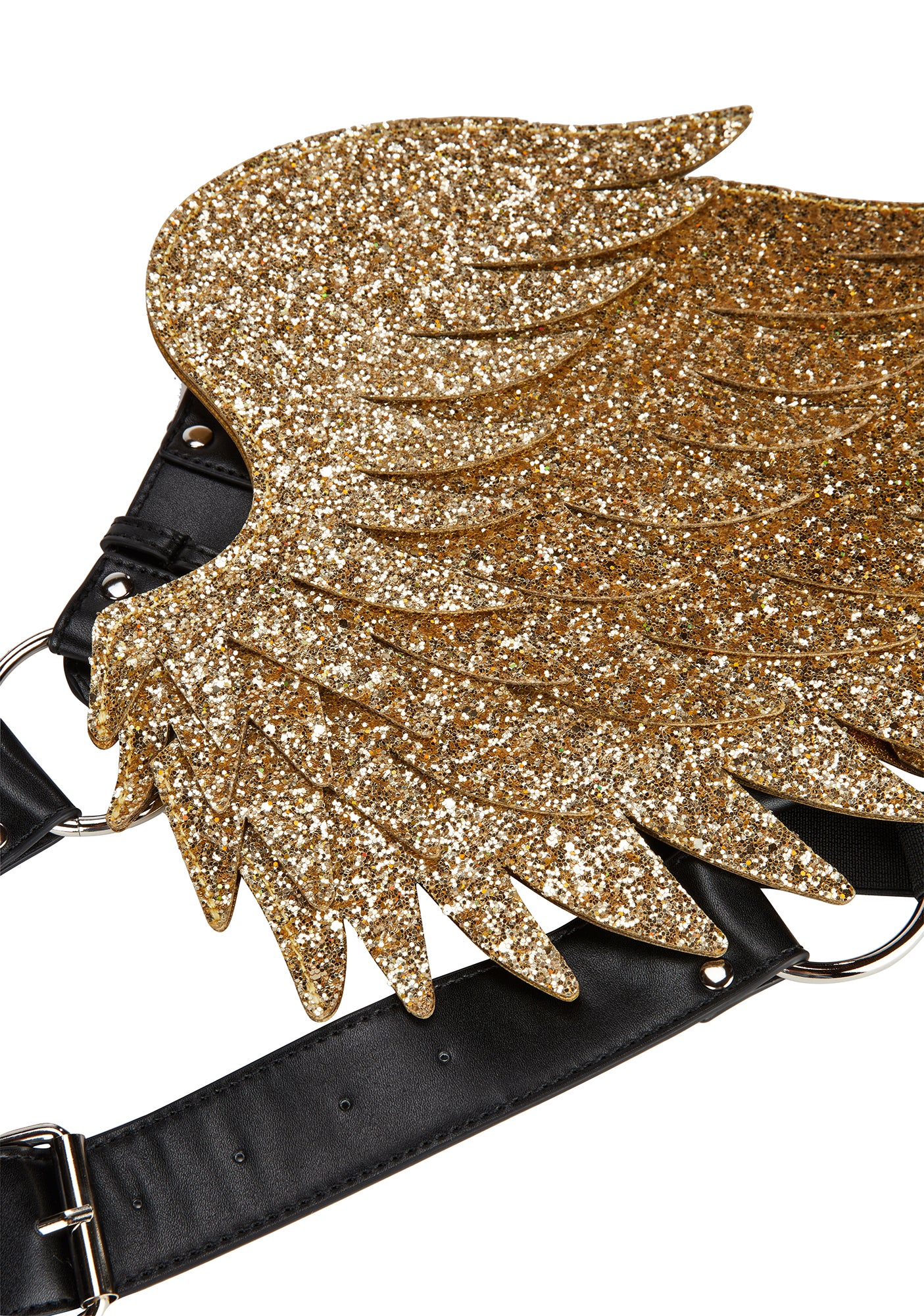 Club Exx Glitter Wing Harness - Gold – Dolls Kill