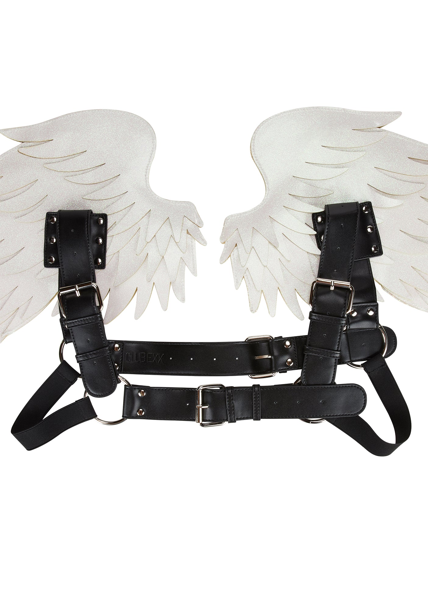Club Exx Glitter Wing Harness - White – Dolls Kill