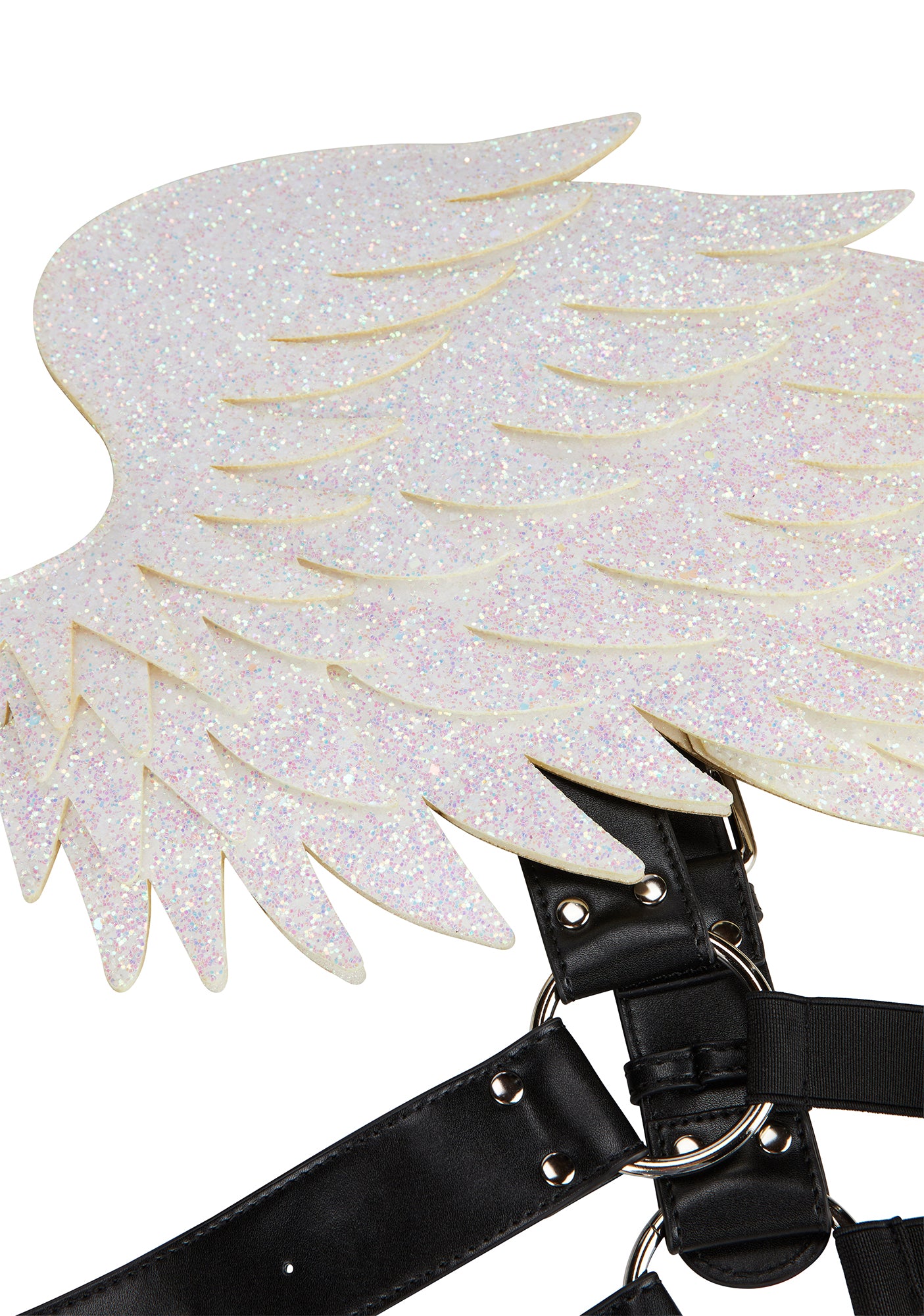 Club Exx Glitter Wing Harness - White – Dolls Kill