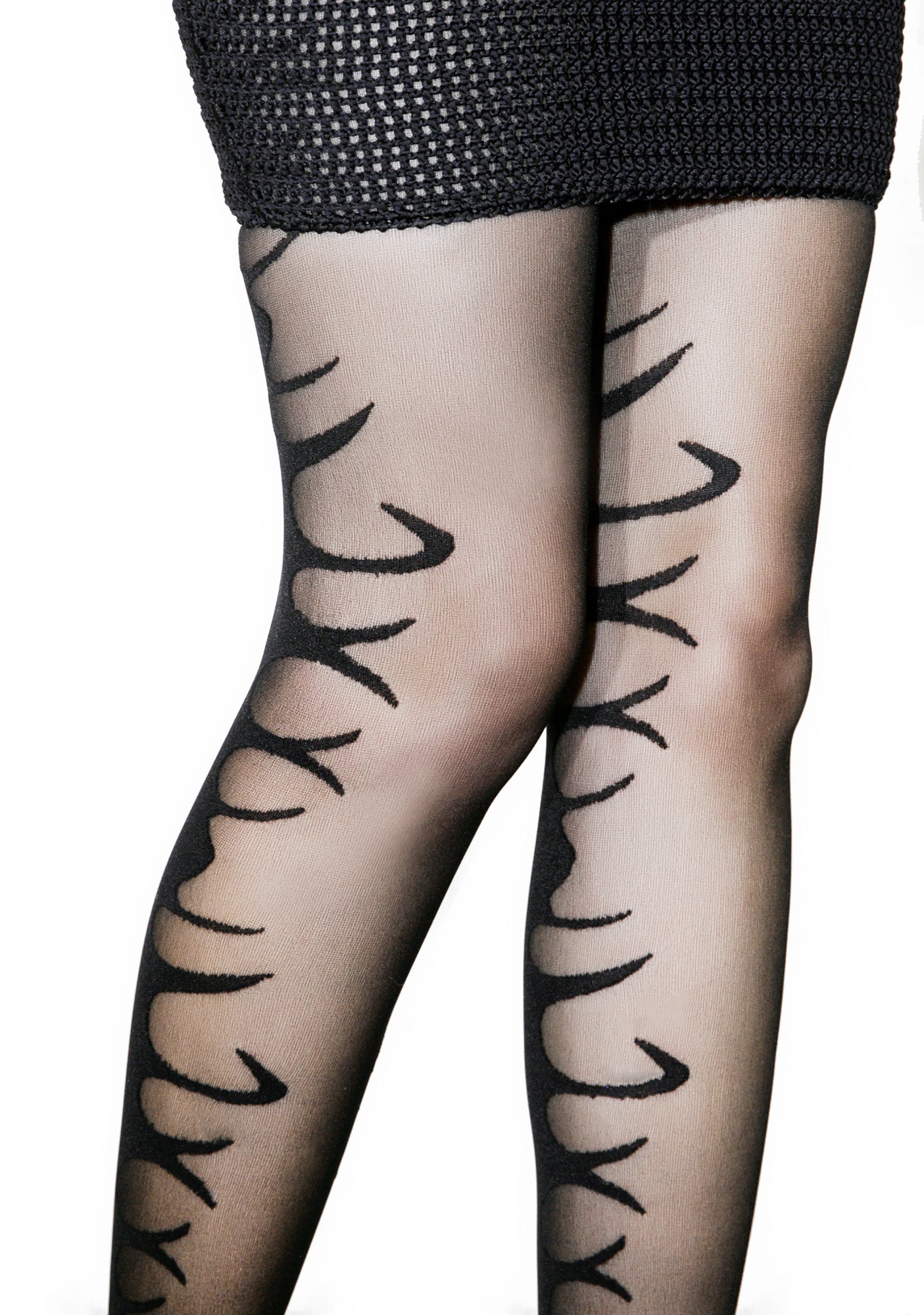 Smoked Flame Tights – Dolls Kill