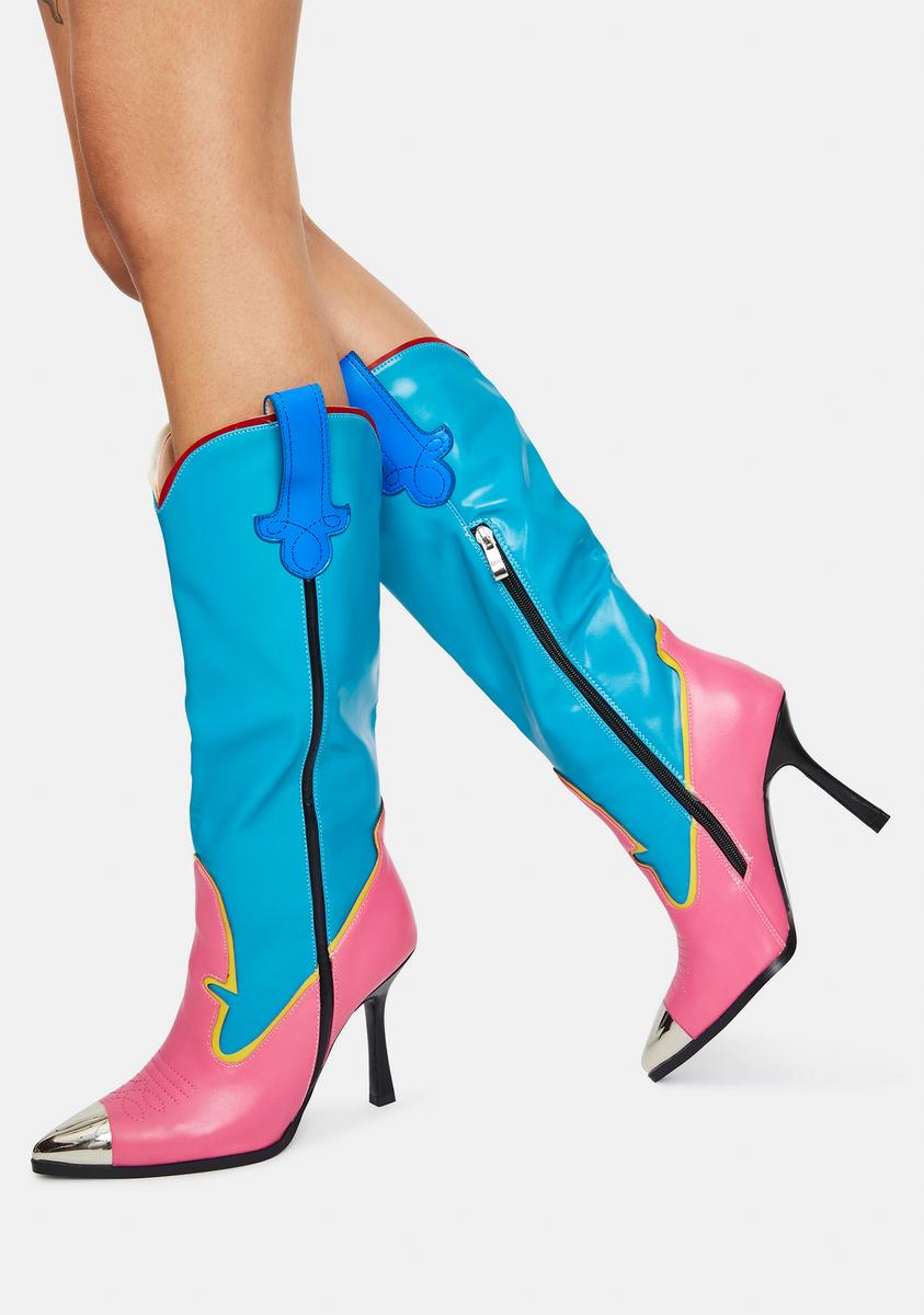 AZALEA WANG Chella Cowboy Boots – Dolls Kill