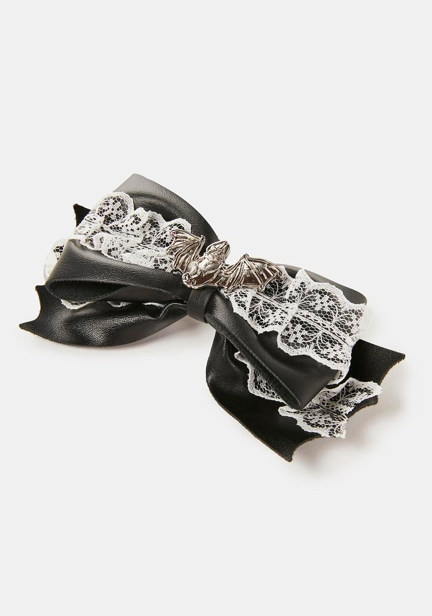Black Lace Bow