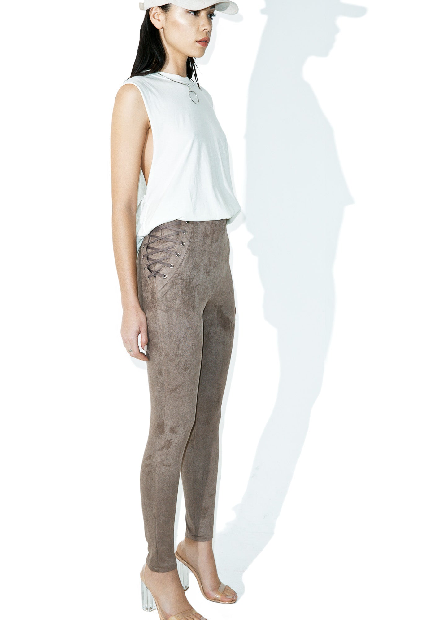 Hip Check Faux Suede Pants – Dolls Kill