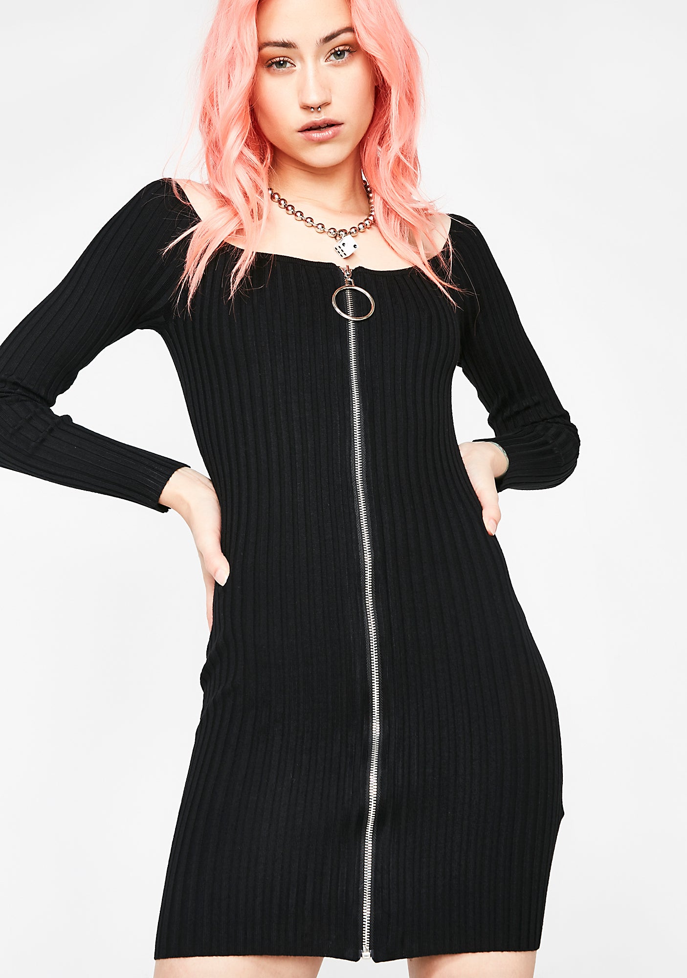 Clap Back O-Ring Dress – Dolls Kill