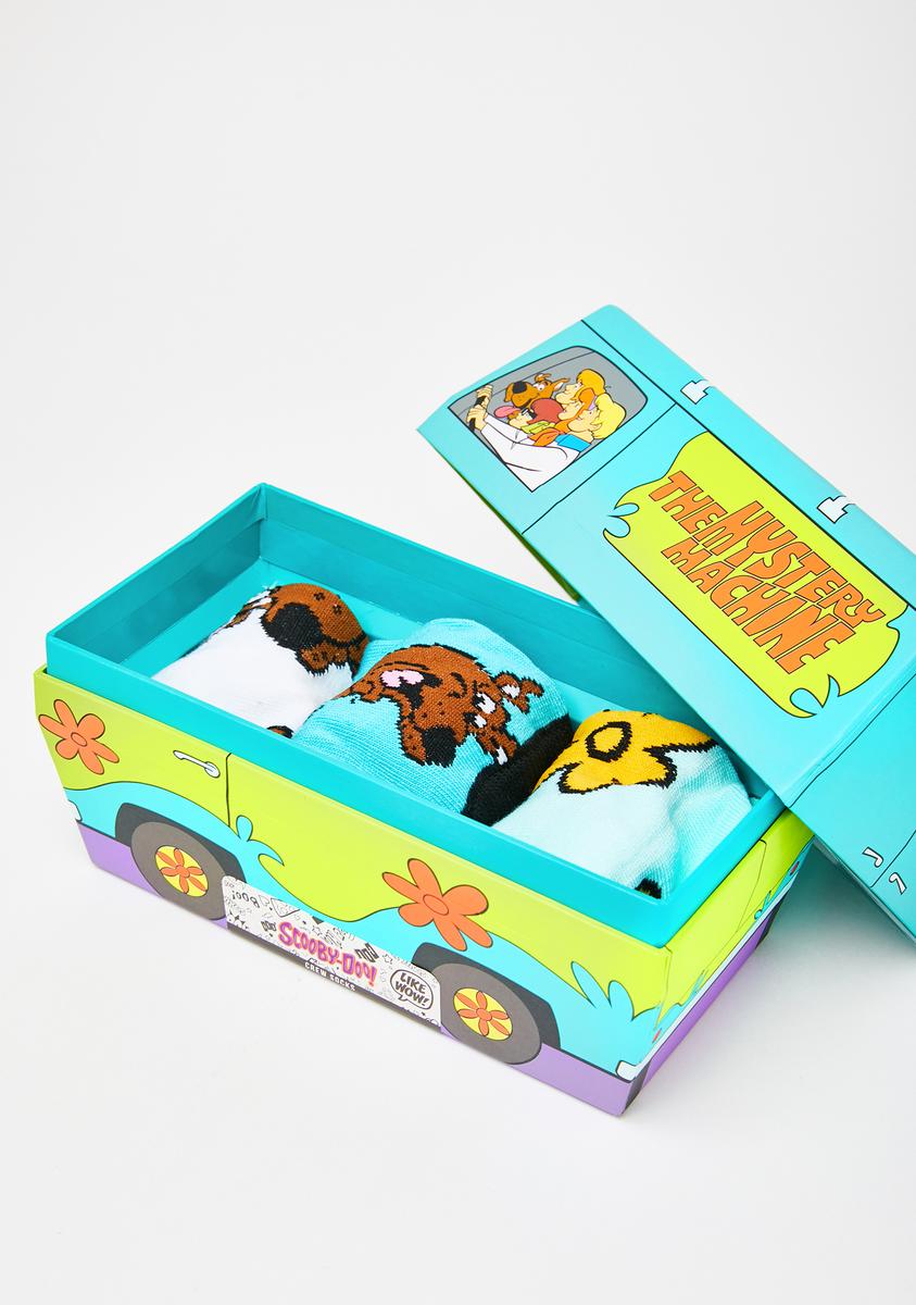 Scooby Doo Mystery Machine 3 Pack Socks – Dolls Kill