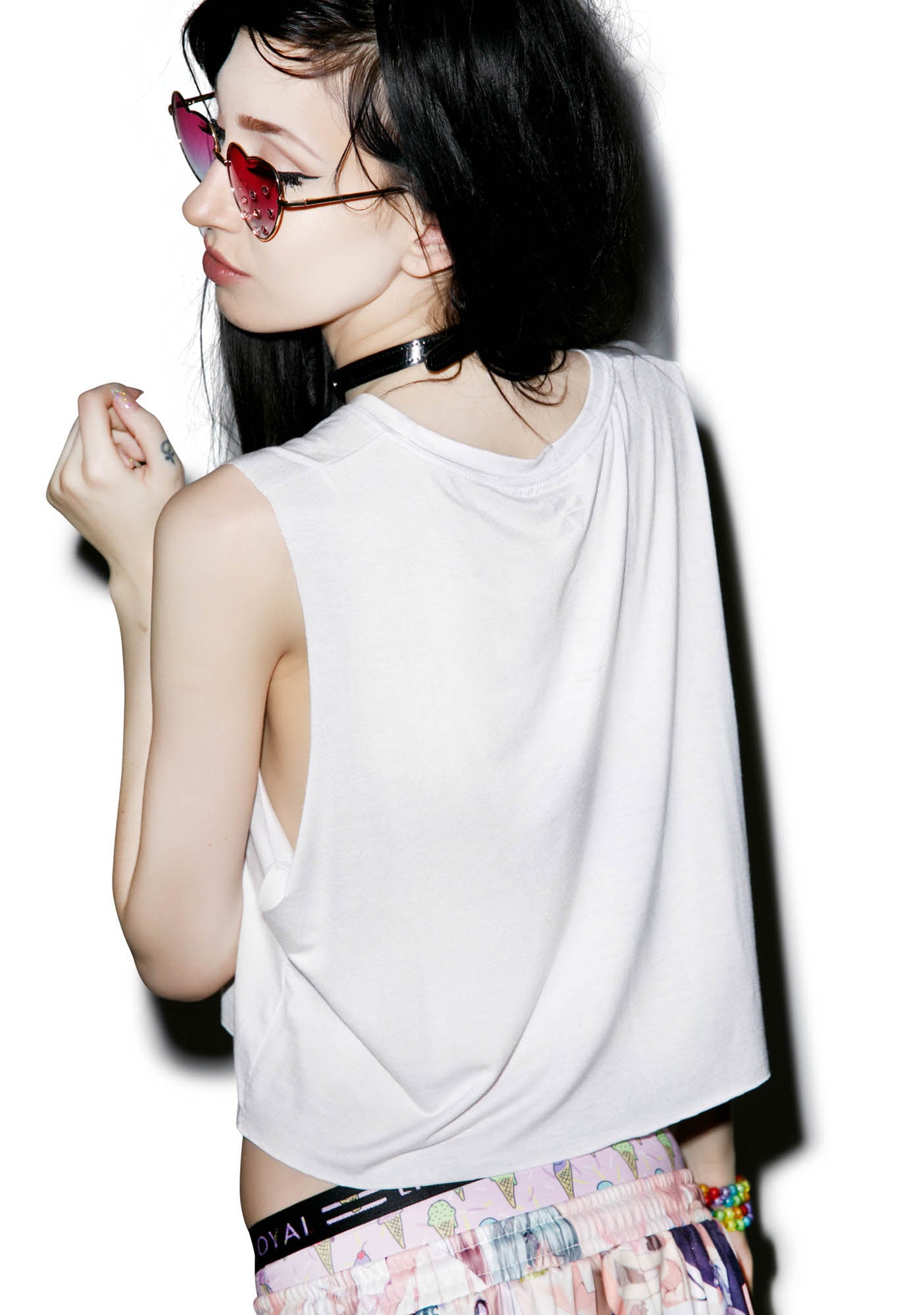 Dank Cropped Muscle Tee – Dolls Kill