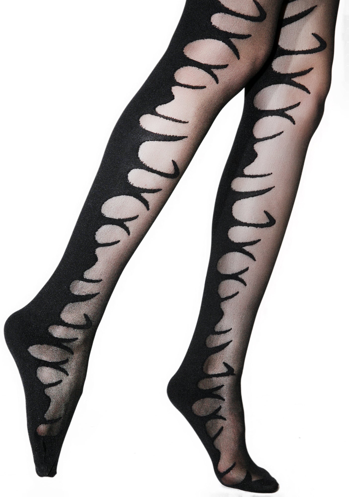 Smoked Flame Tights – Dolls Kill