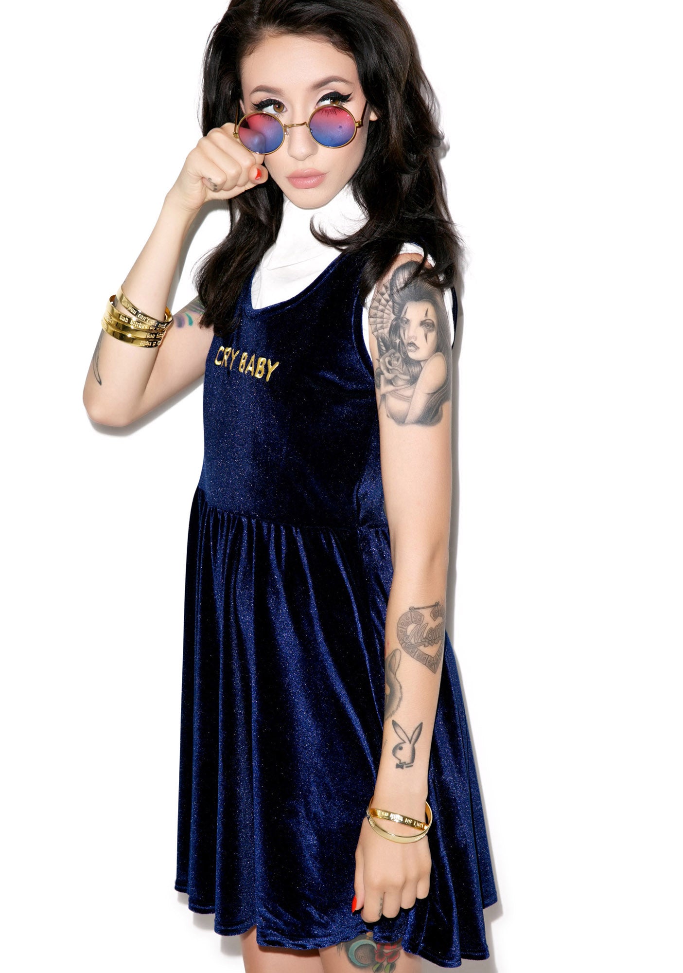Cry Baby Velvet Dress#N# – Dolls Kill