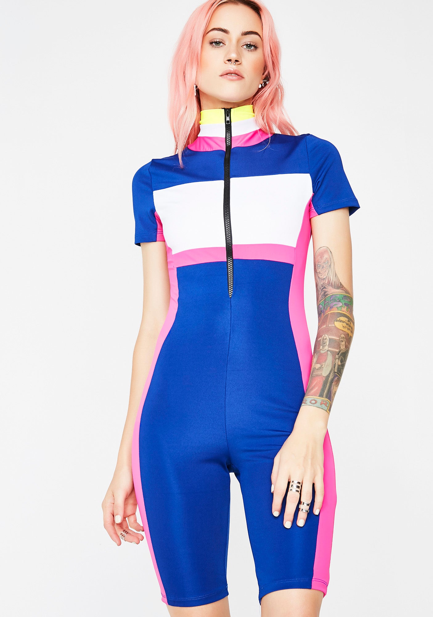 Colorblock Catsuit – Dolls Kill
