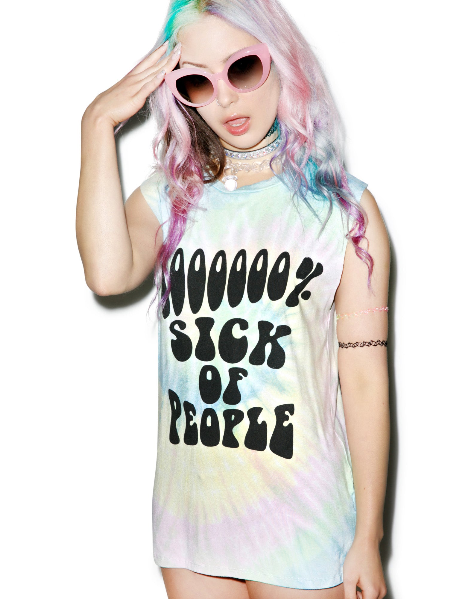 Sick Of People Tank – Dolls Kill