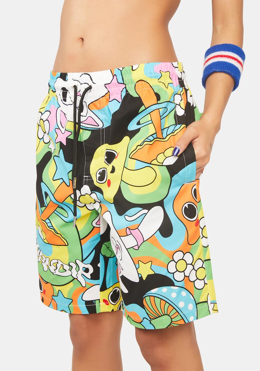 Ripndip Trippy Low Waist Swim Shorts - Multi – Dolls Kill