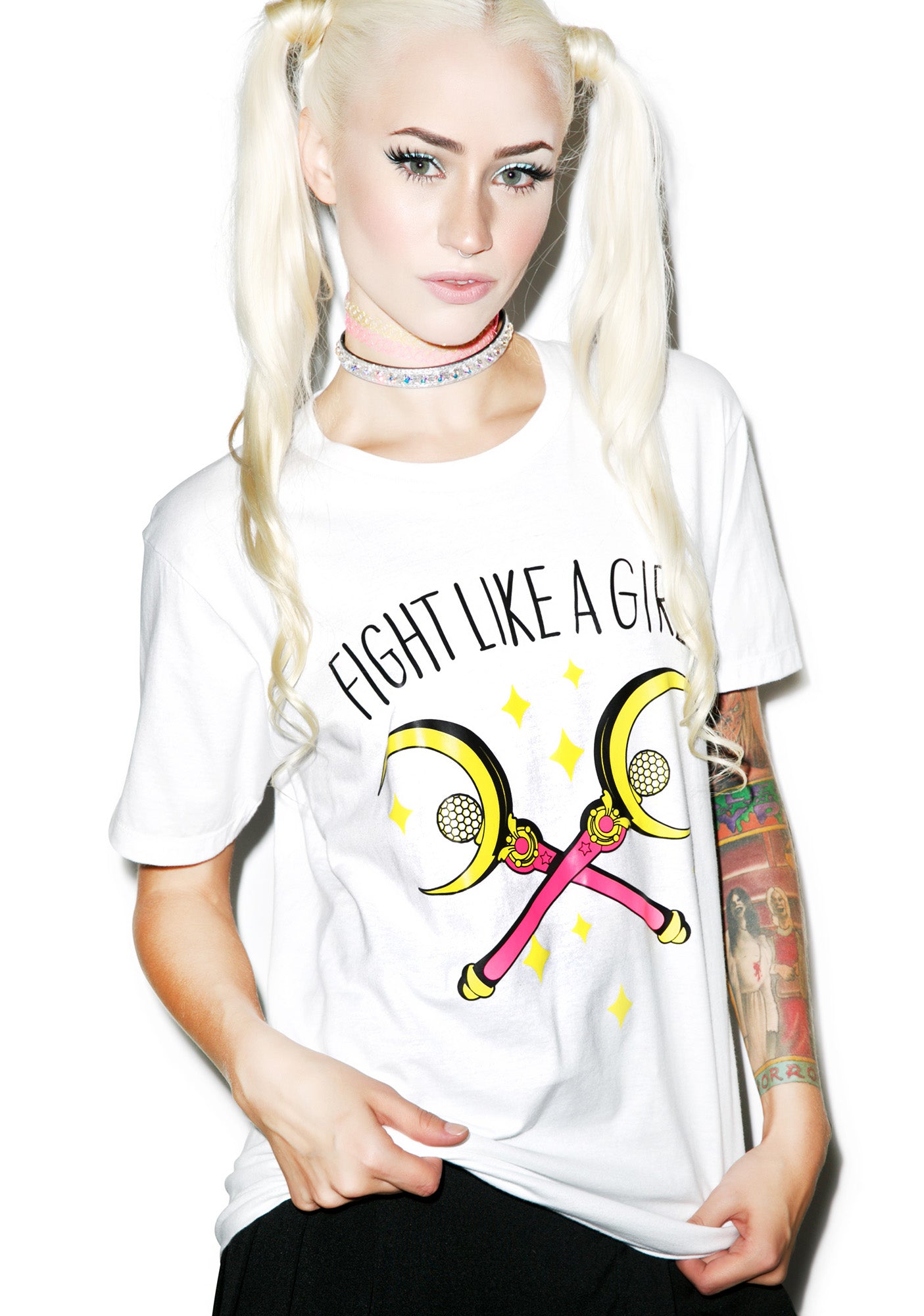 Fight Like A Girl Tee – Dolls Kill