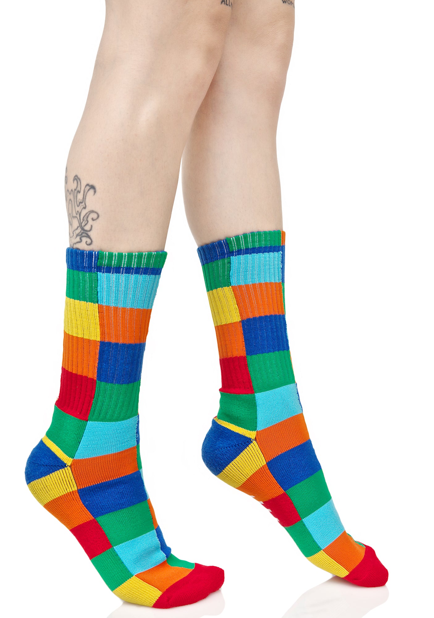 Loud Shapes Crew Sock – Dolls Kill