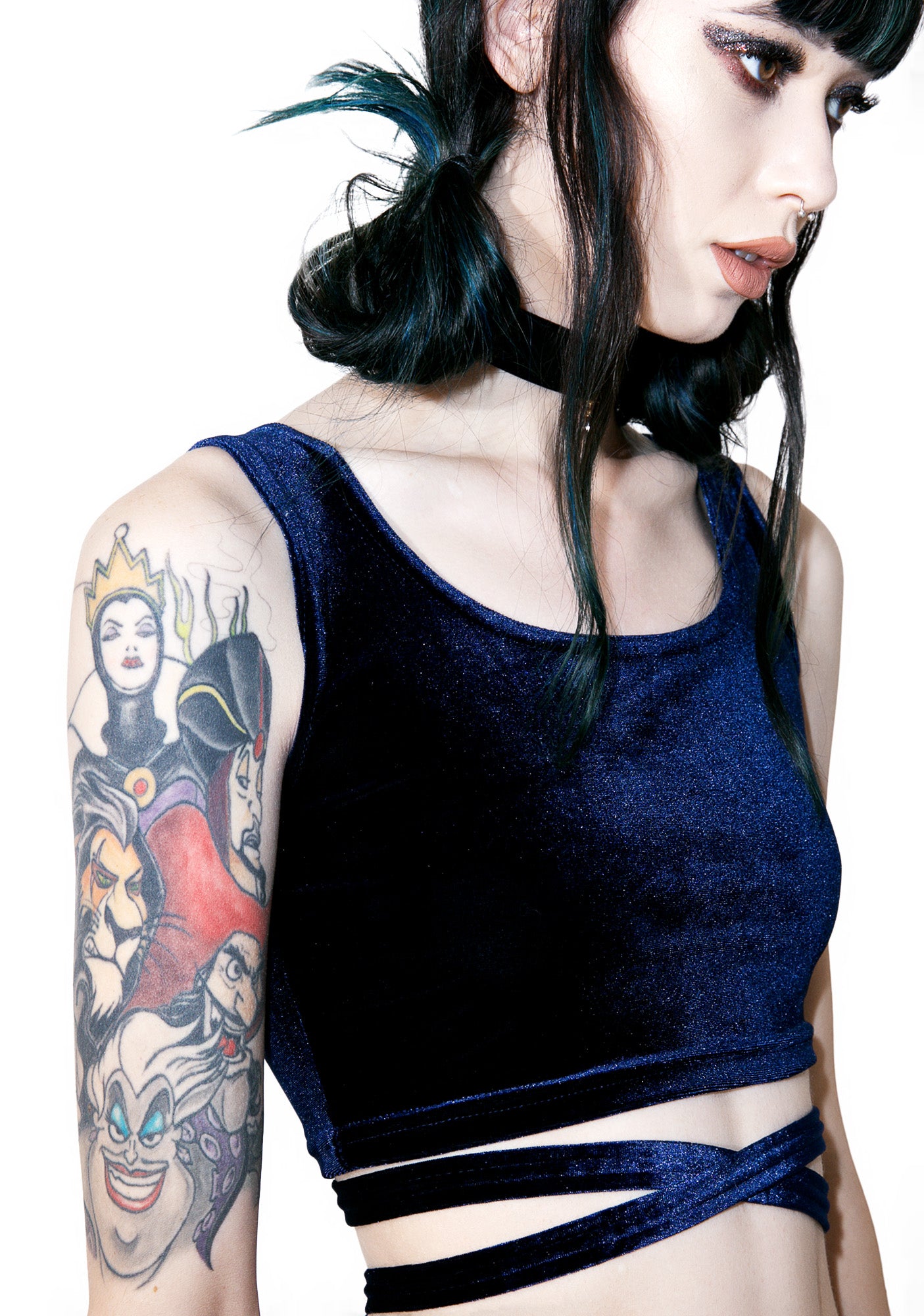 Double Crossed Crop Top – Dolls Kill