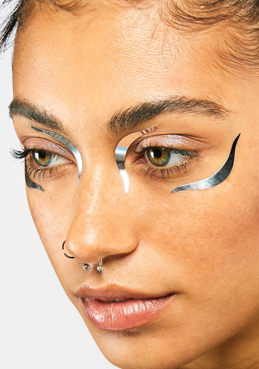 Face Lace Reflectasy Chrome Eye Decor – Dolls Kill