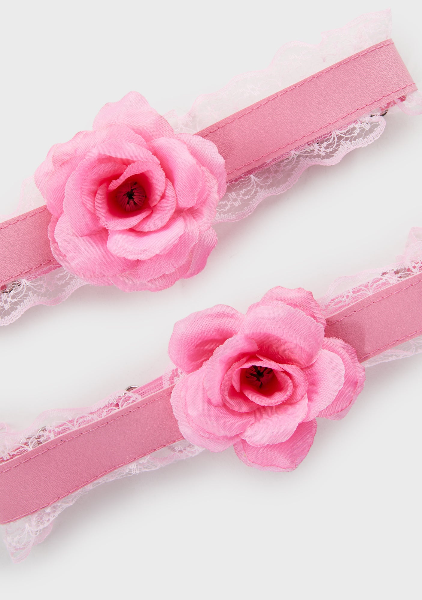 Rose Lace Garter Belts - Pink – Dolls Kill