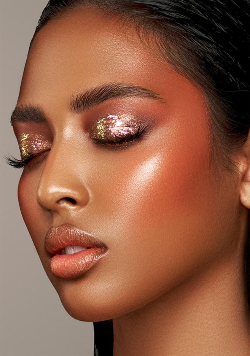 Danessa Myricks Beauty Chrome Flake Eyeshadow And Topper - Orange ...