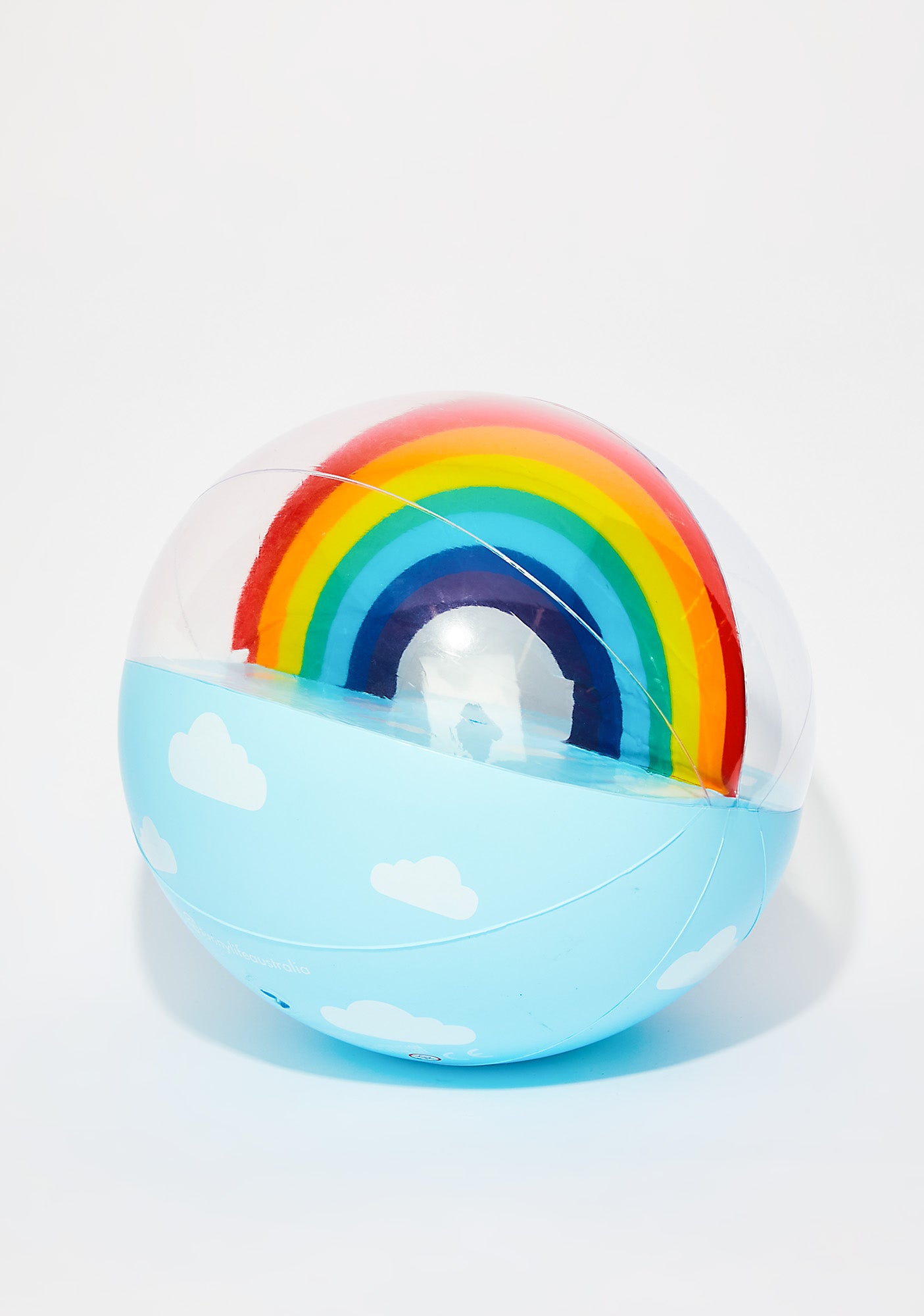 Rainbow Inflatable Beach Ball – Dolls Kill