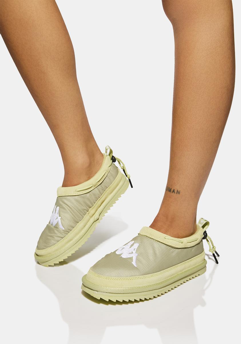 Kappa Nylon Mules Slippers - Green – Dolls Kill